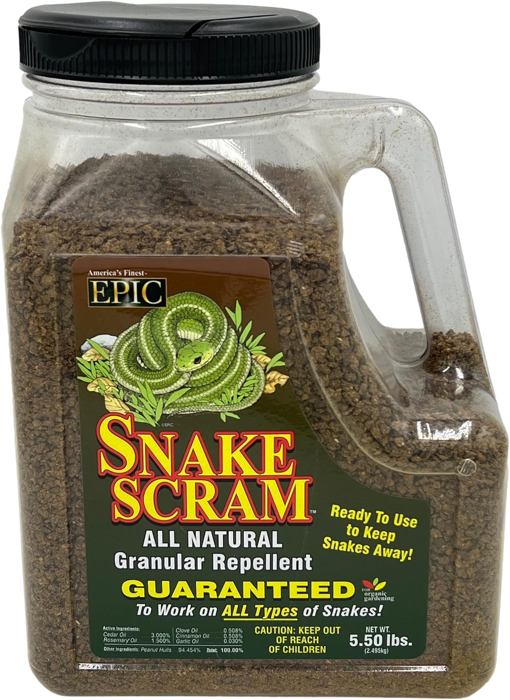 Amazon.com : Epic 02100 Snake Scram All Natural Grandular Repellent - 5 ...