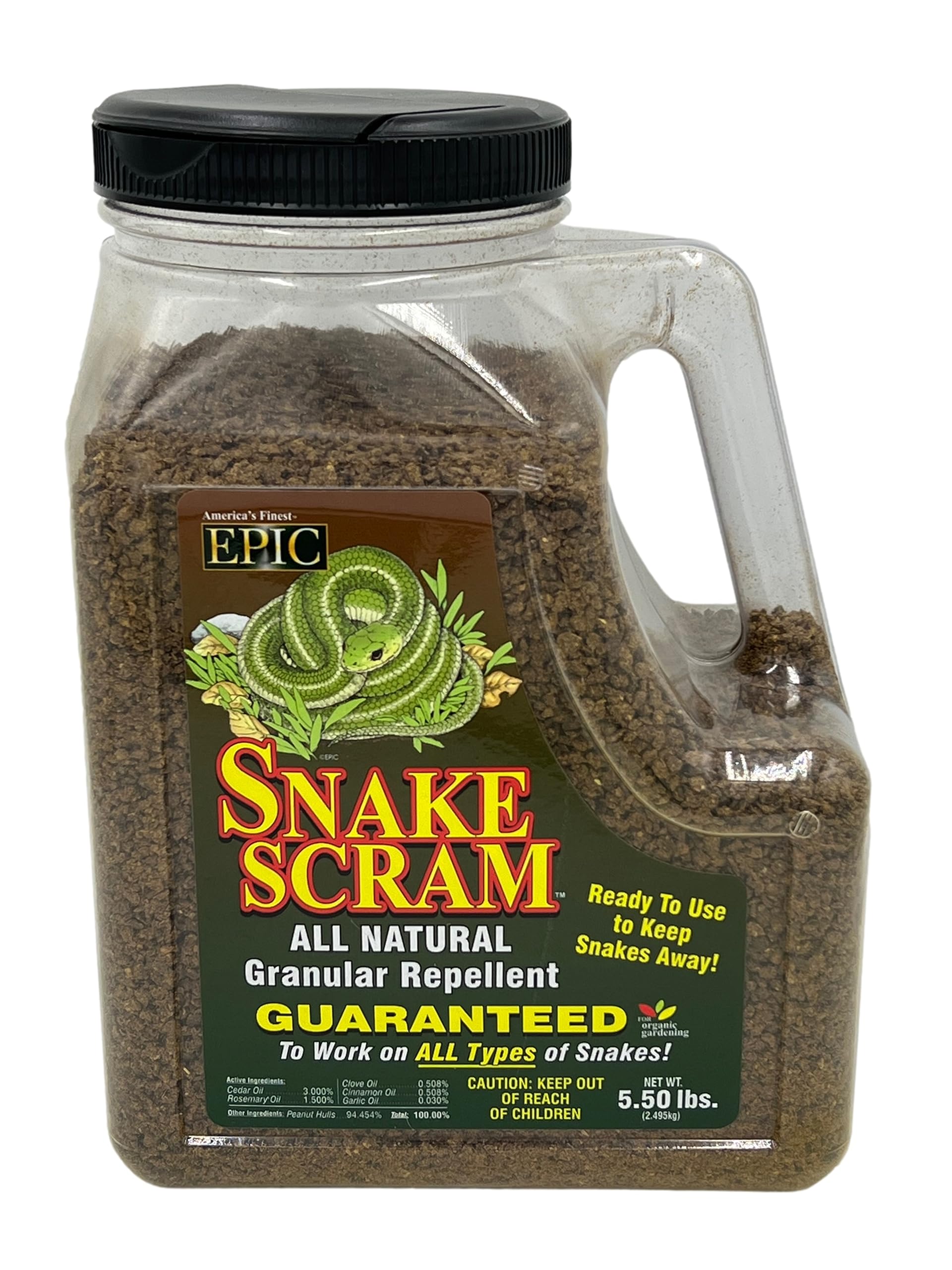 Amazon.com : Epic 02100 Snake Scram All Natural Grandular Repellent - 5 ...
