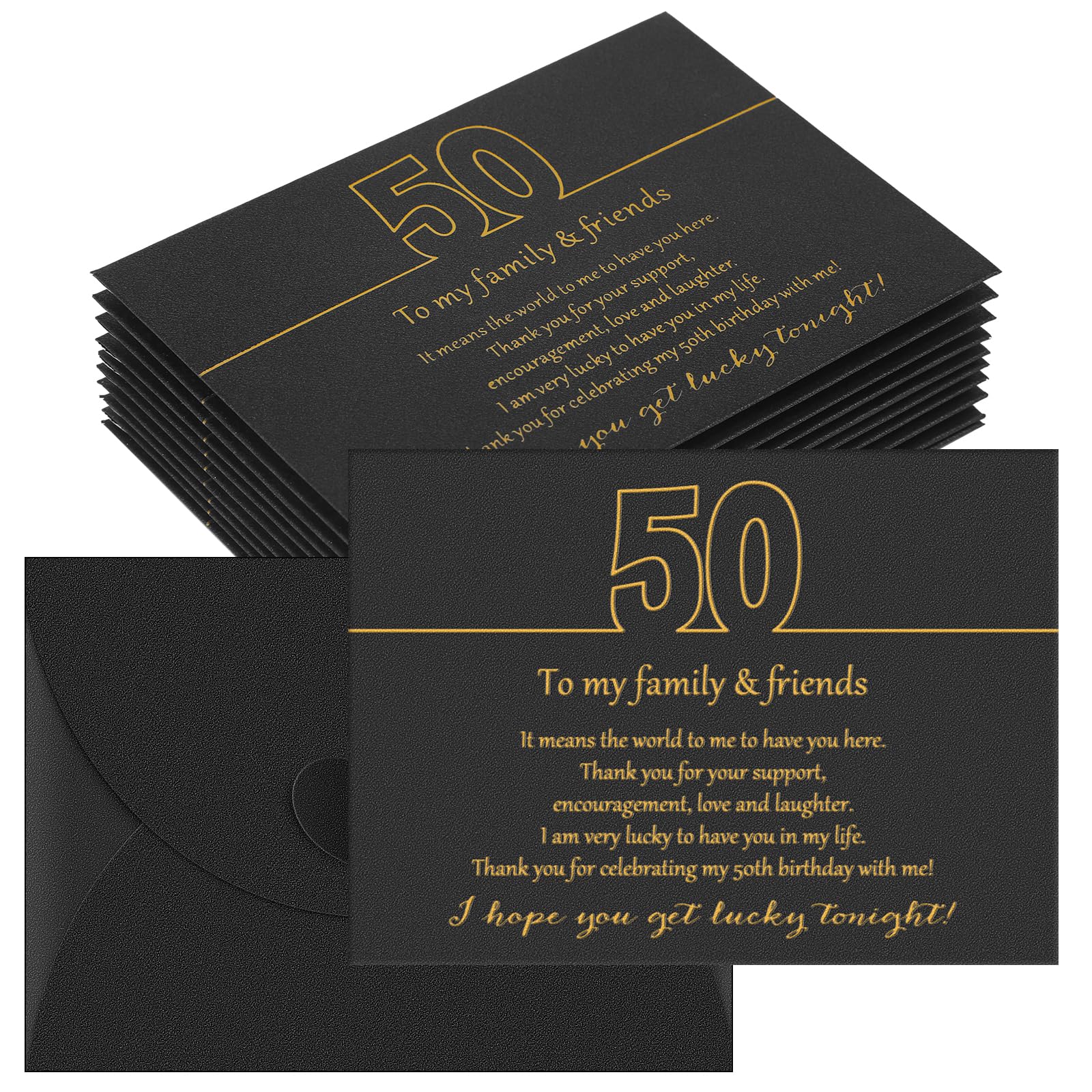 Amazon.com : Sayglossy 100 Pcs 50th Birthday Lottery Ticket Envelopes ...