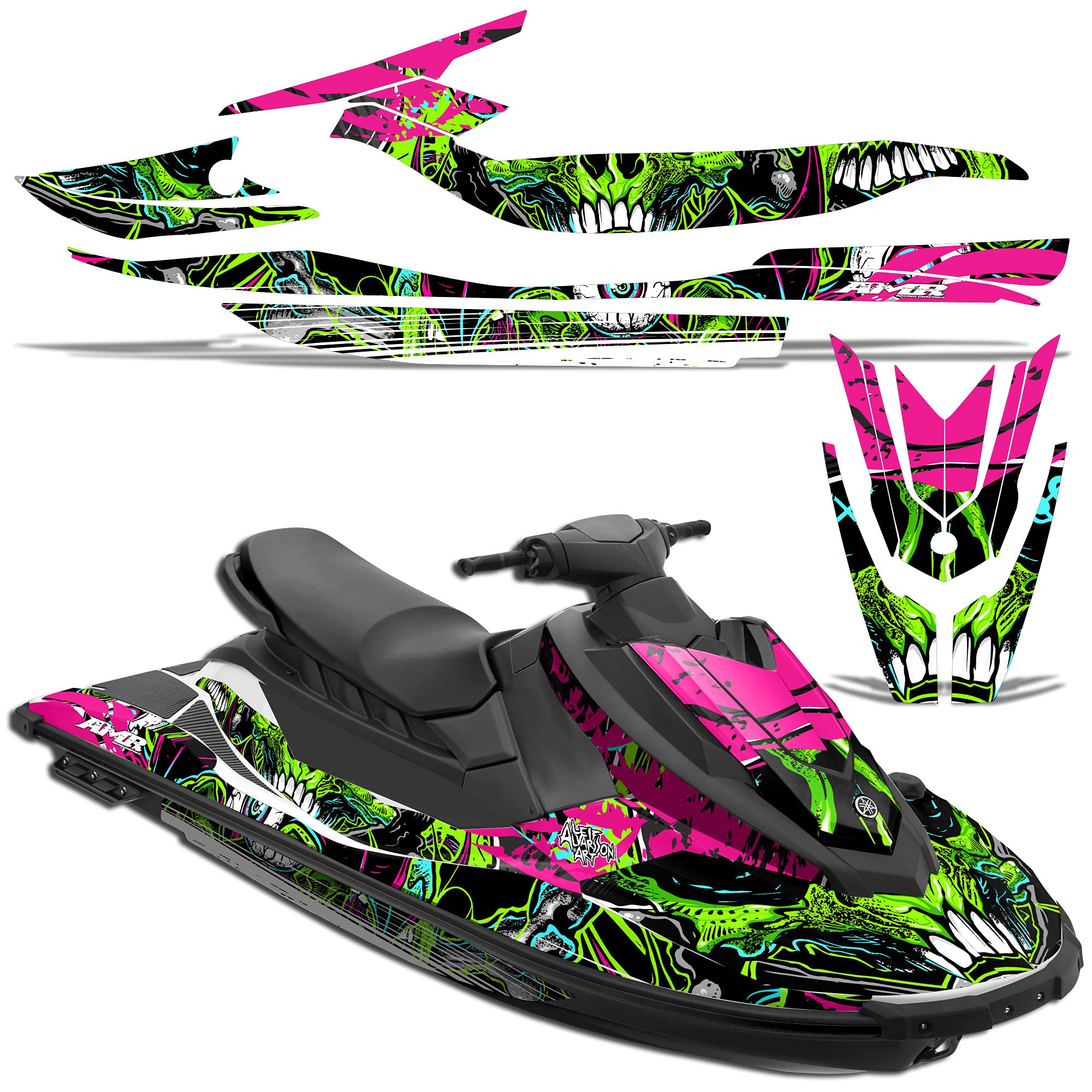80s Jet Ski Graphics