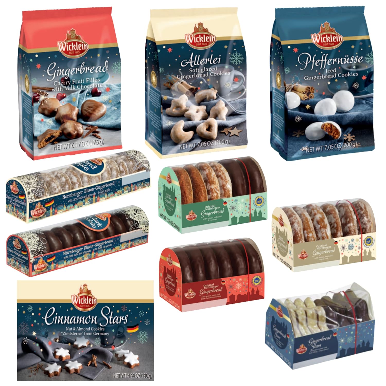 Amazon.com : Wicklein German Holiday Cookie & Gingerbread Assortment ...