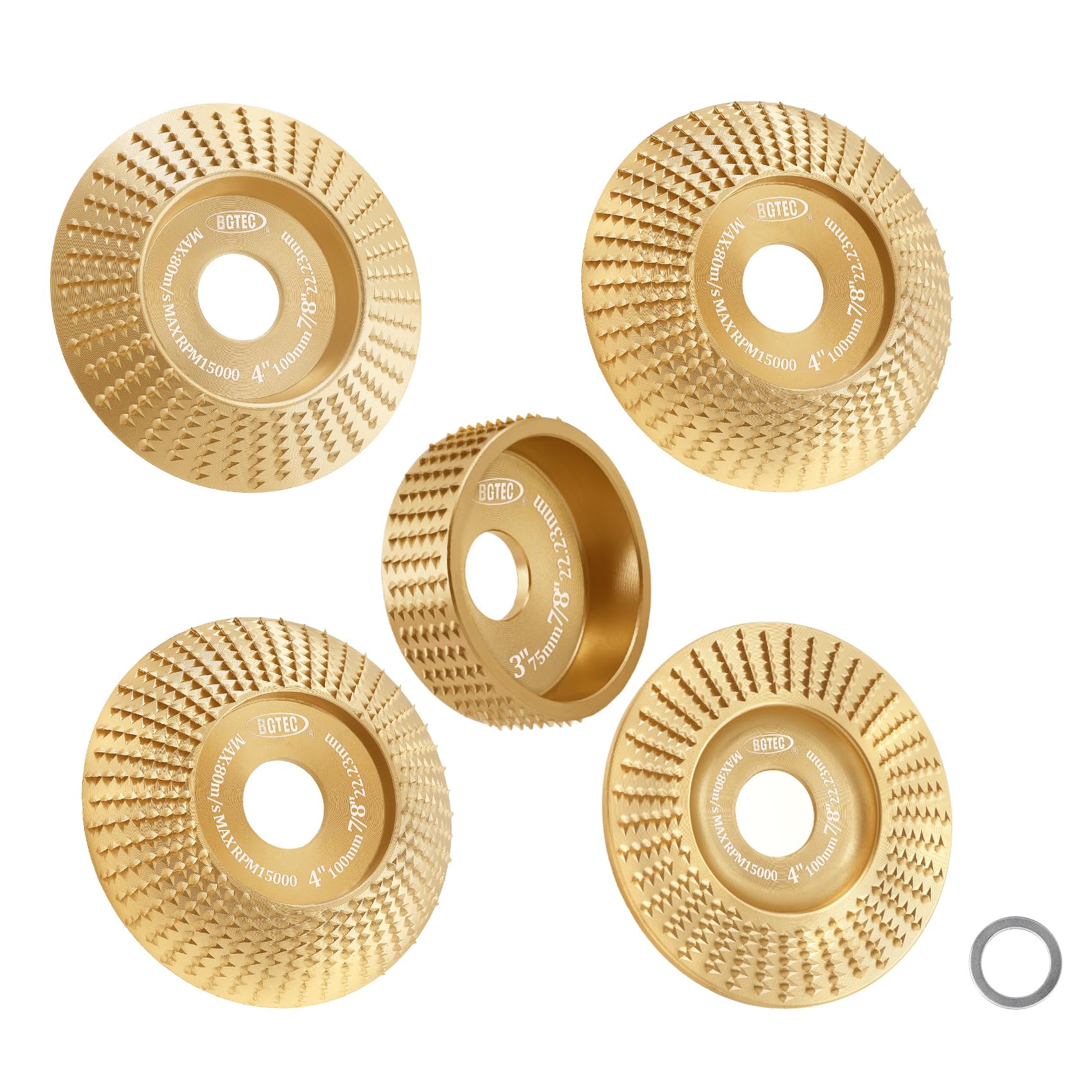 Snapklik.com : BGTEC Premium Wood Carving Disc Grinder Wheel Disc For ...