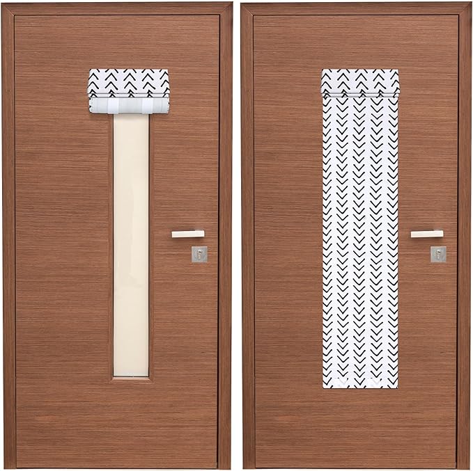 Amazon.com: Leinuosen 2 Pcs Classroom Door Window Cover Curtains ...