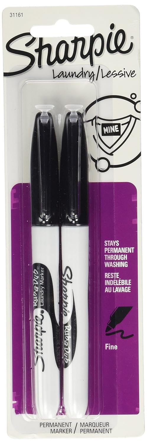 Sharpie Laundry Fine Permanent Marker - 2 CT : Amazon.in: Office Products