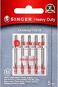 Amazon.com: 12 Packs: 5 ct. (60 Total) SINGER® Heavy Duty Sewing ...