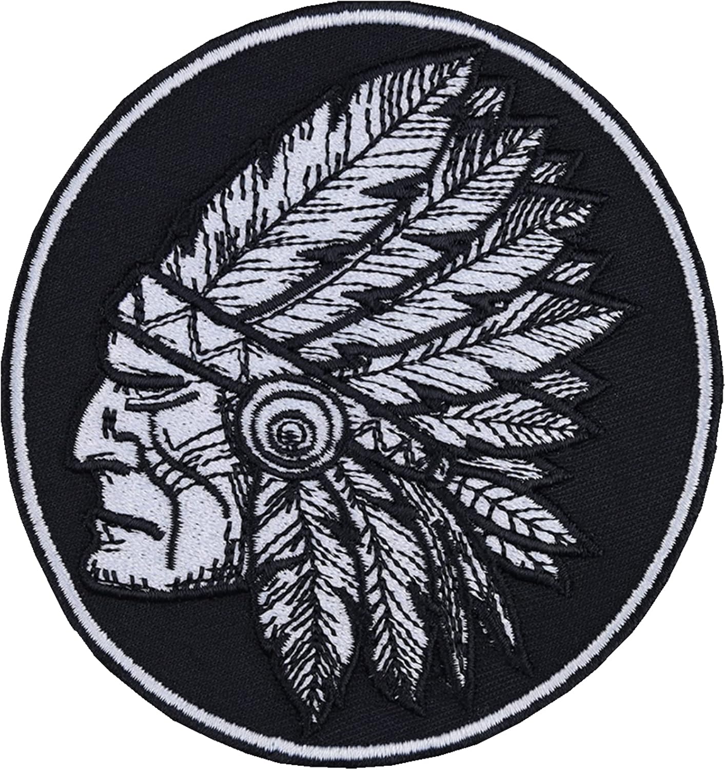 Amazon.com: Indian Headpiece Chief Sew on Patch - Iron on Patches for ...