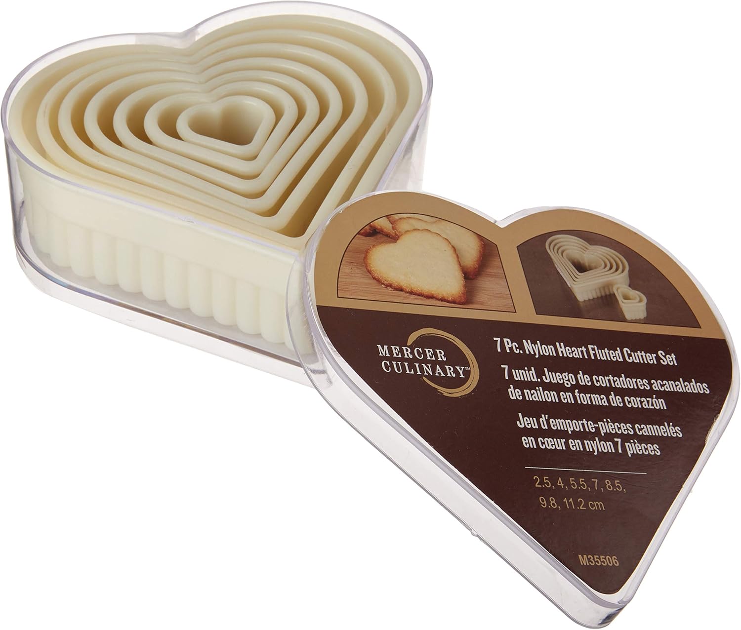 Mercer Culinary Heart Cutter Set, Fluted Nylon, 7-Piece – BigaMart