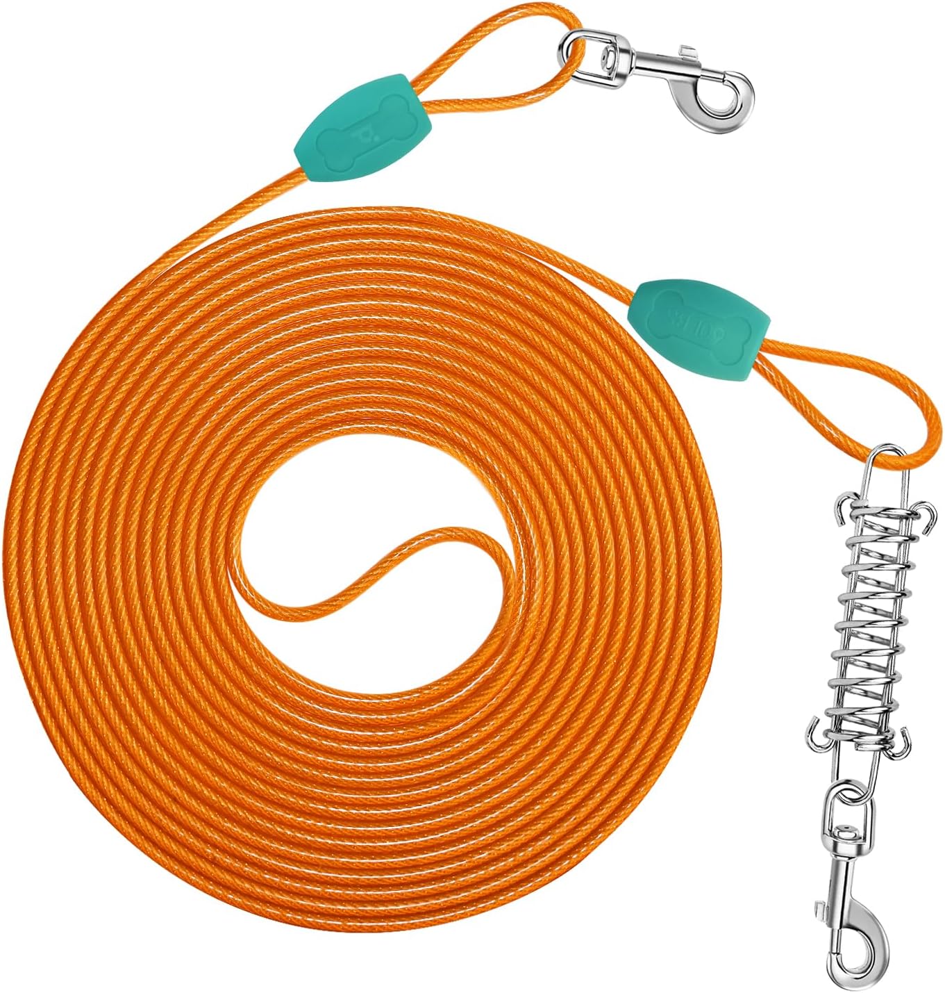 Amazon.com : Petbobi 20 FT Dog Tie Out Cable - Give Your Pup The ...