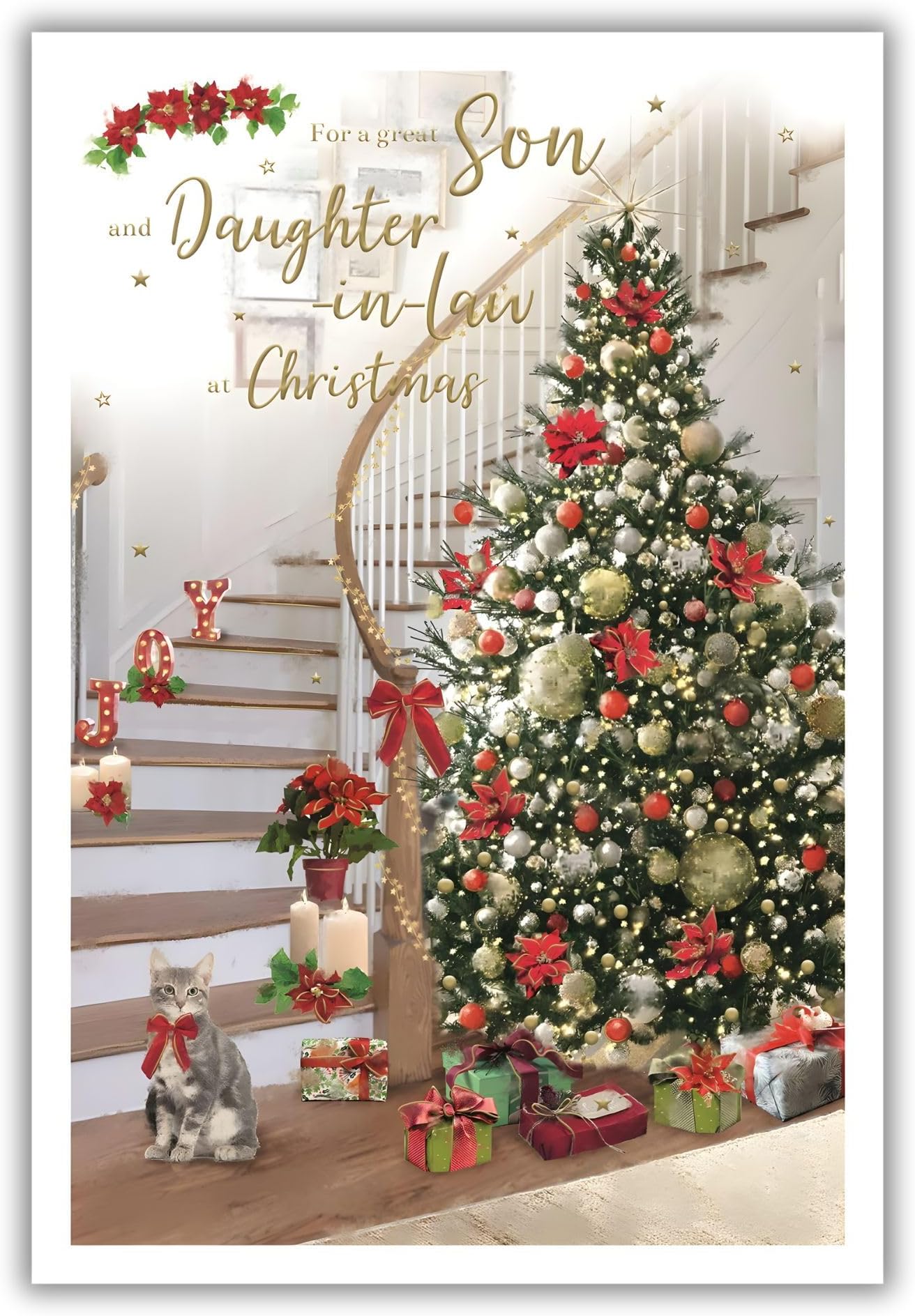 ICG Special Son and Daughter-in-Law Christmas Card - Cosy Lounge and ...