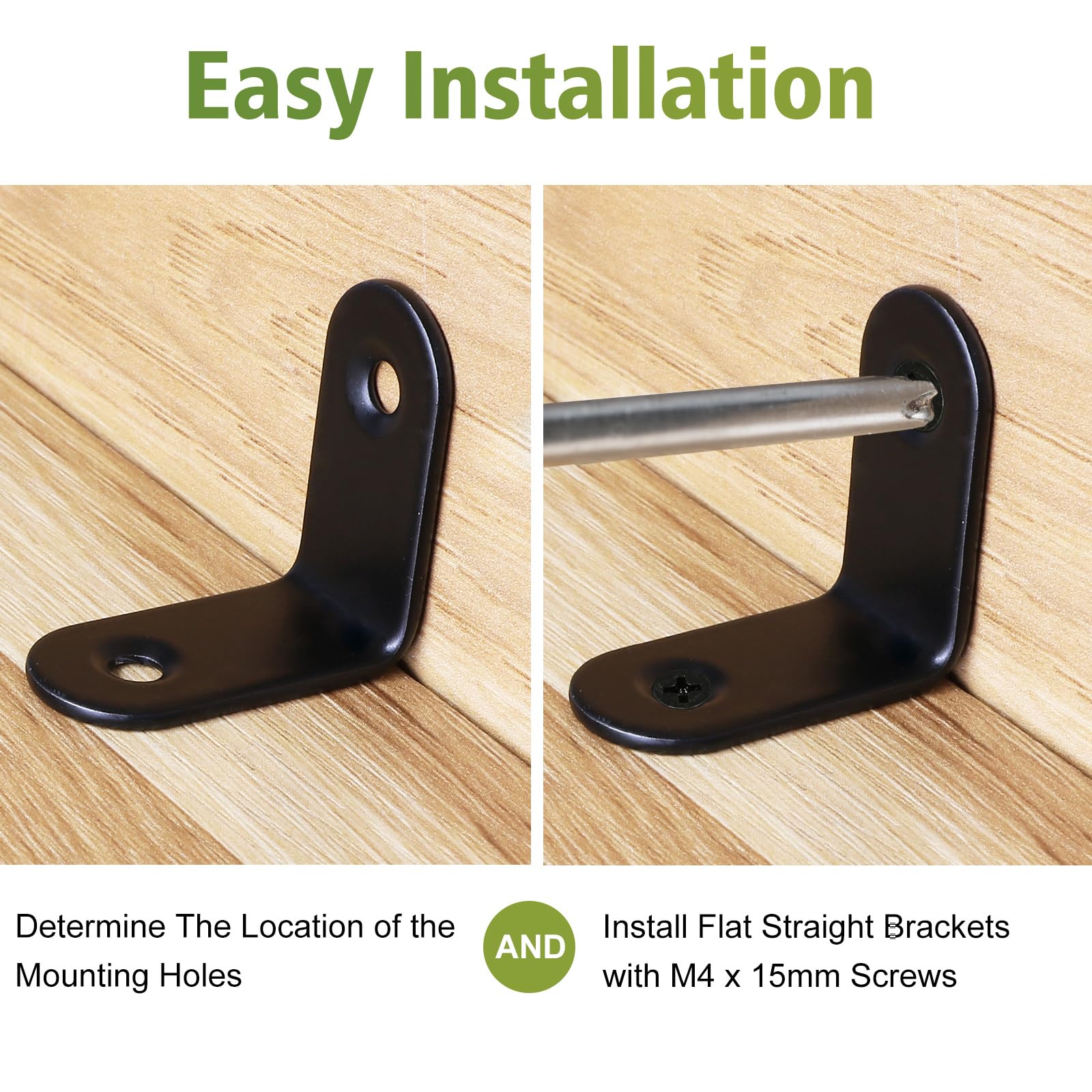 Snapklik.com : 8Pcs L Bracket Corner Braces, 90 Degree Corner Brackets ...