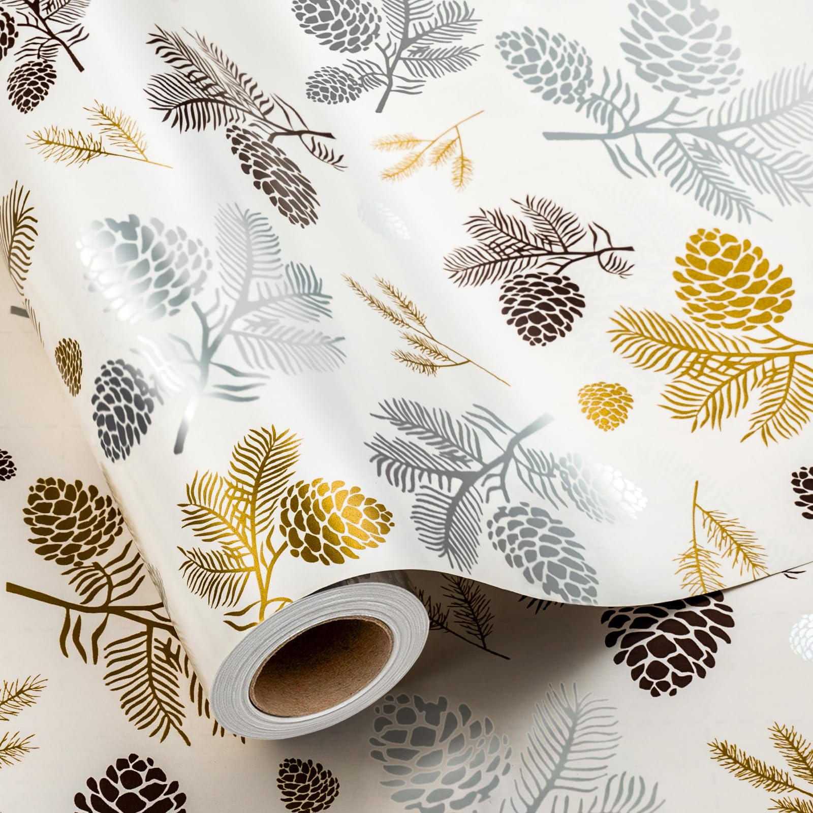 Amazon.com: MAYPLUSS Luxury Christmas Wrapping Paper Roll - 17 Inch X ...