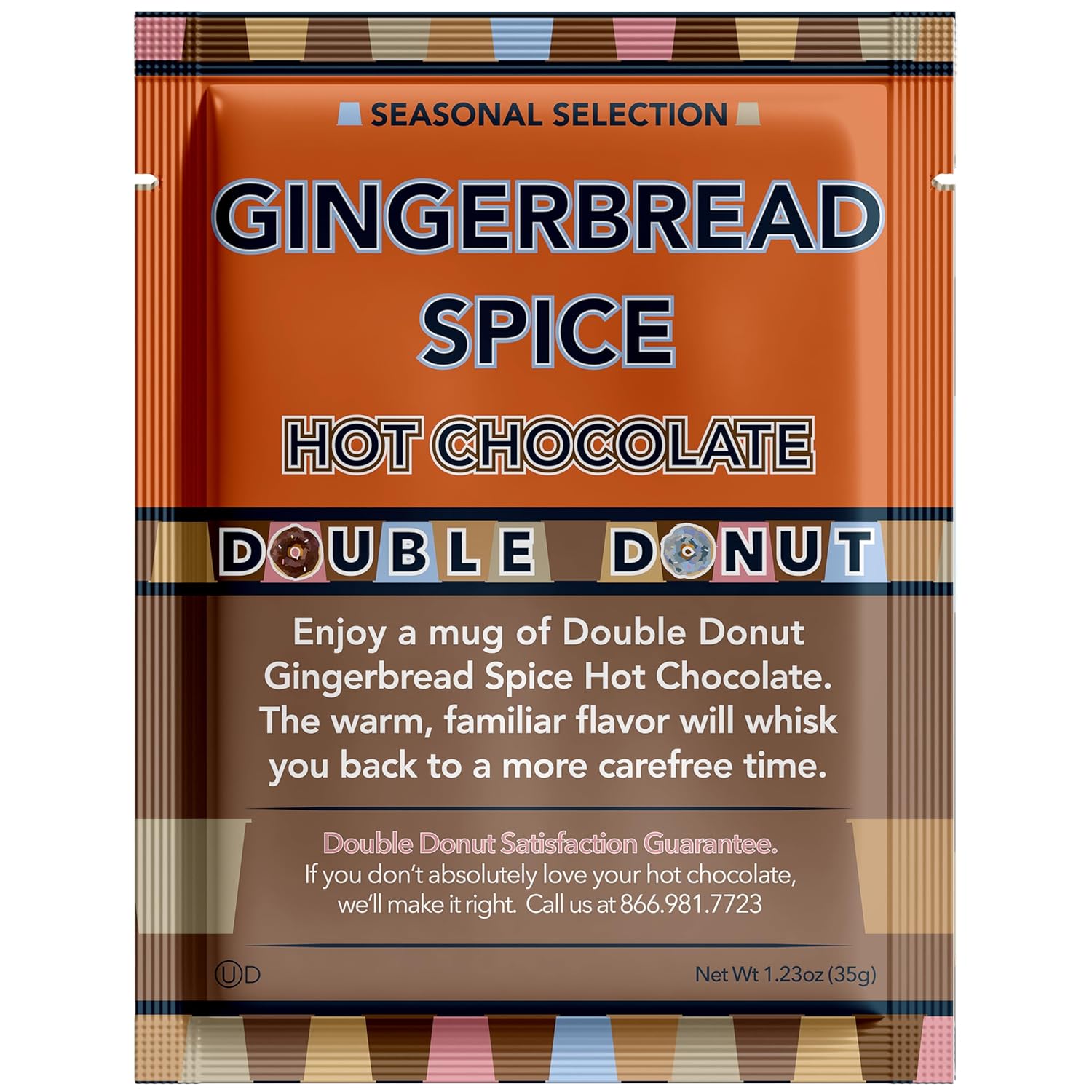 Amazon.com: Double Donut Gingerbread Spice Hot Chocolate Mix Packets ...