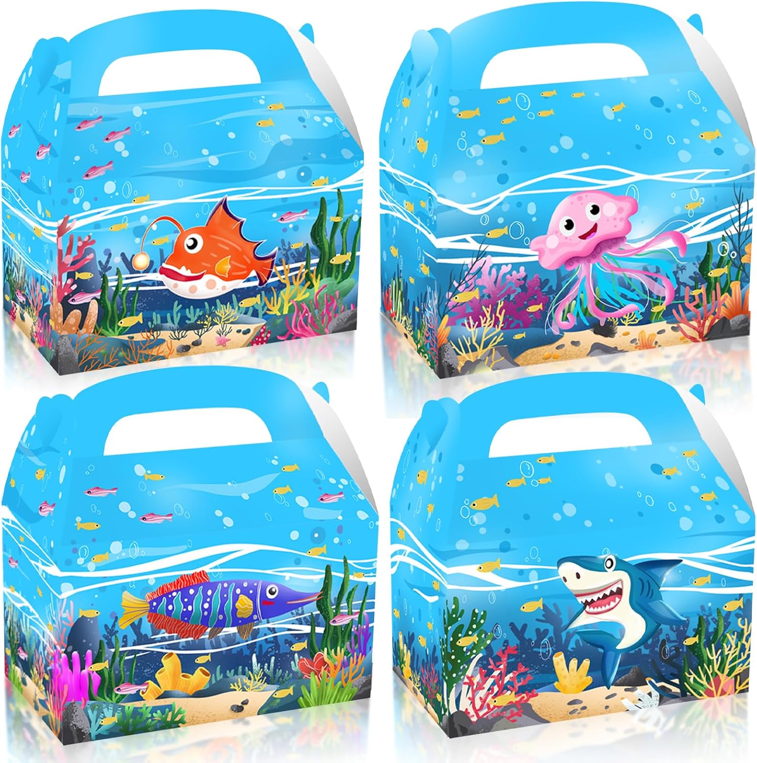 Amazon.com: CIEOVO 24 Pack Under the Sea Party Favor Cardboard Treat ...