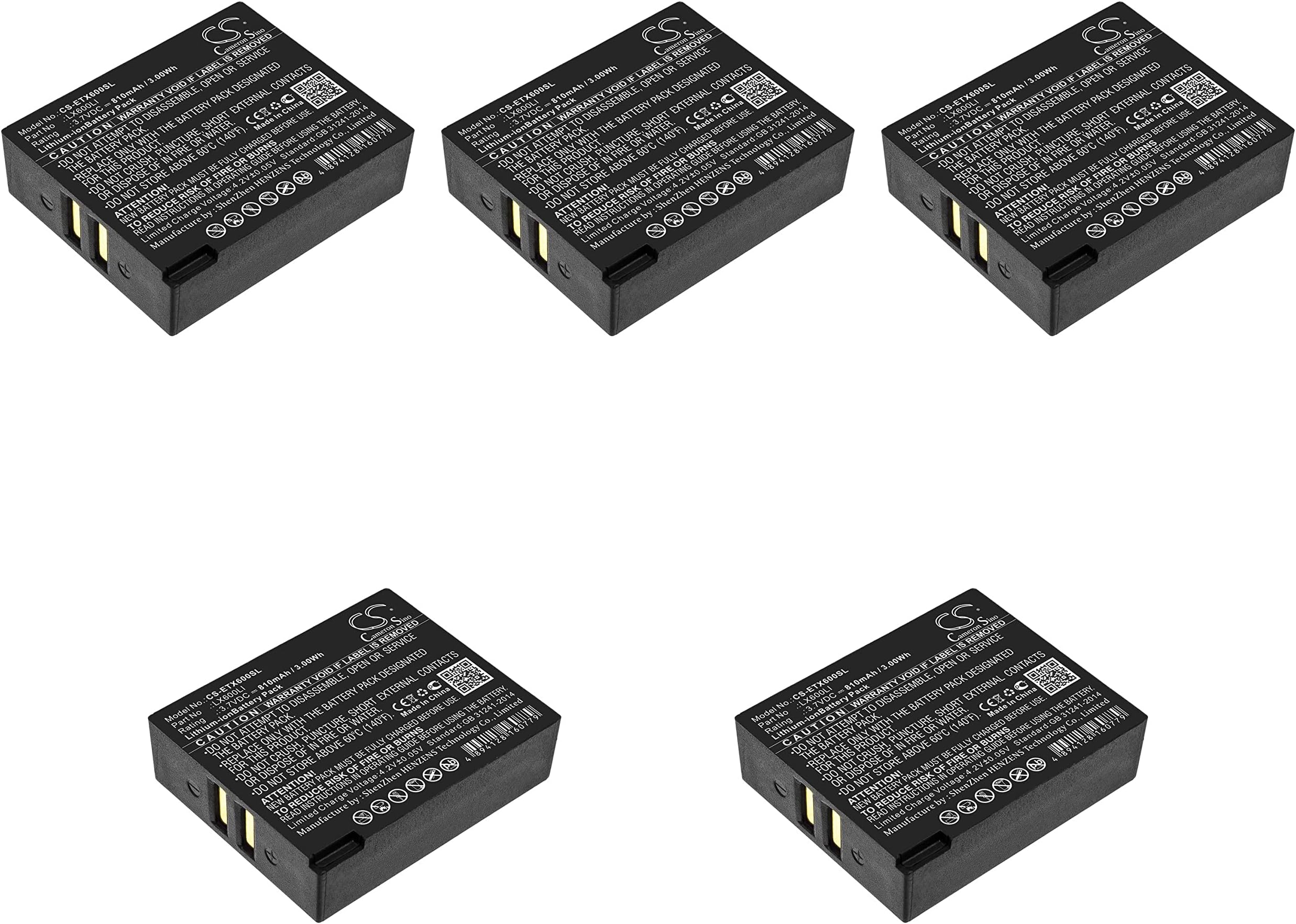 Amazon.com: BCXY 5 Pcs Battery Replacement for Eartec Hub Systems HUB ...