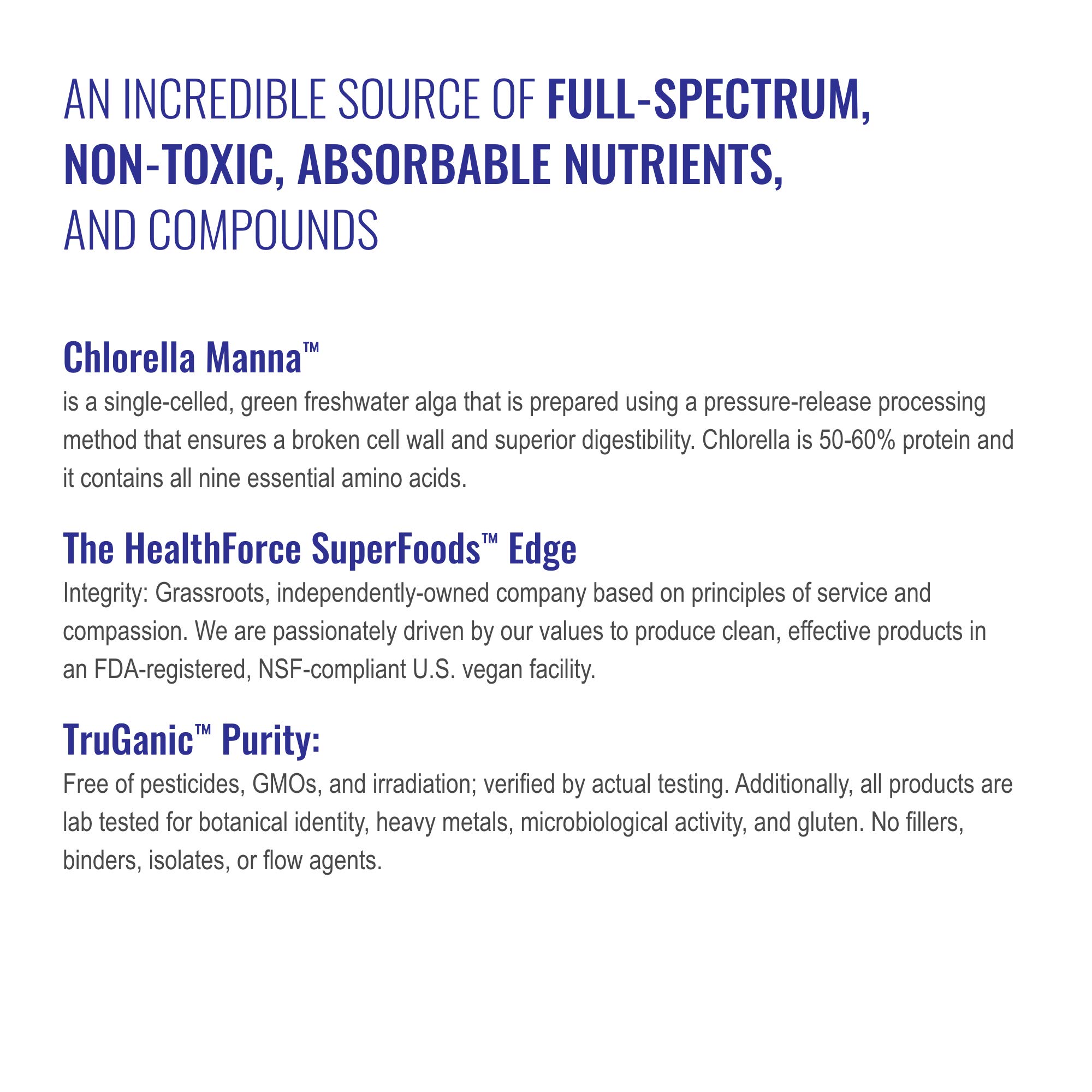 Buy HealthForce SuperFoods Chlorella Manna Powder - 100 Grams ...