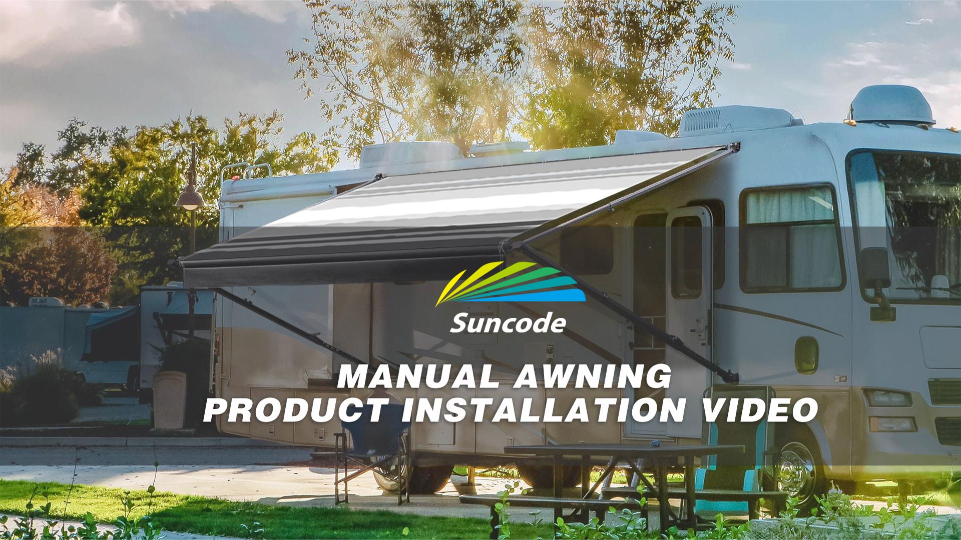 Watch Suncode Manual RV Awning Product Installation video on Amazon Live