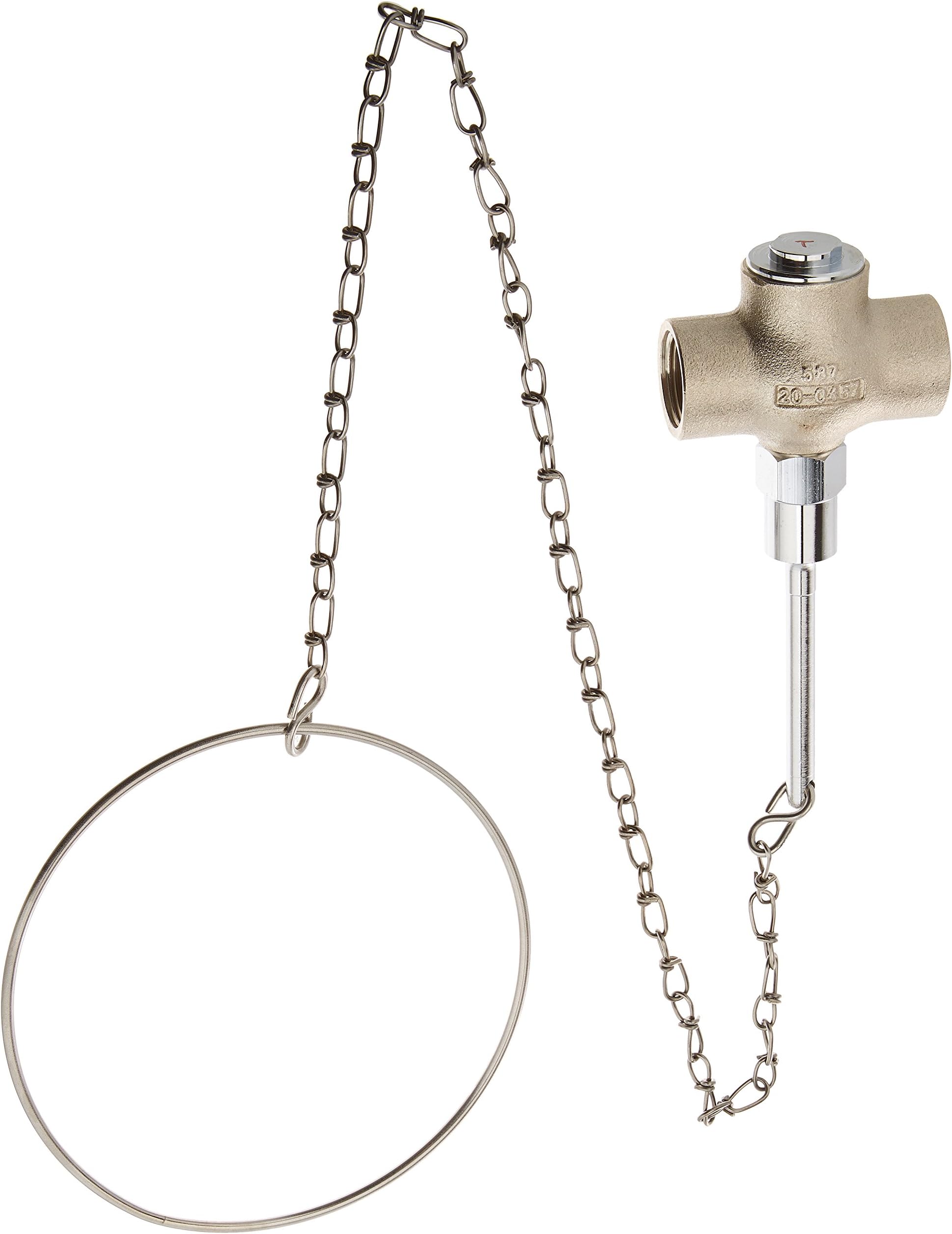 Self-Closing Shower Valve with Pull Chain, Chrome, Indoor or Outdoor ...