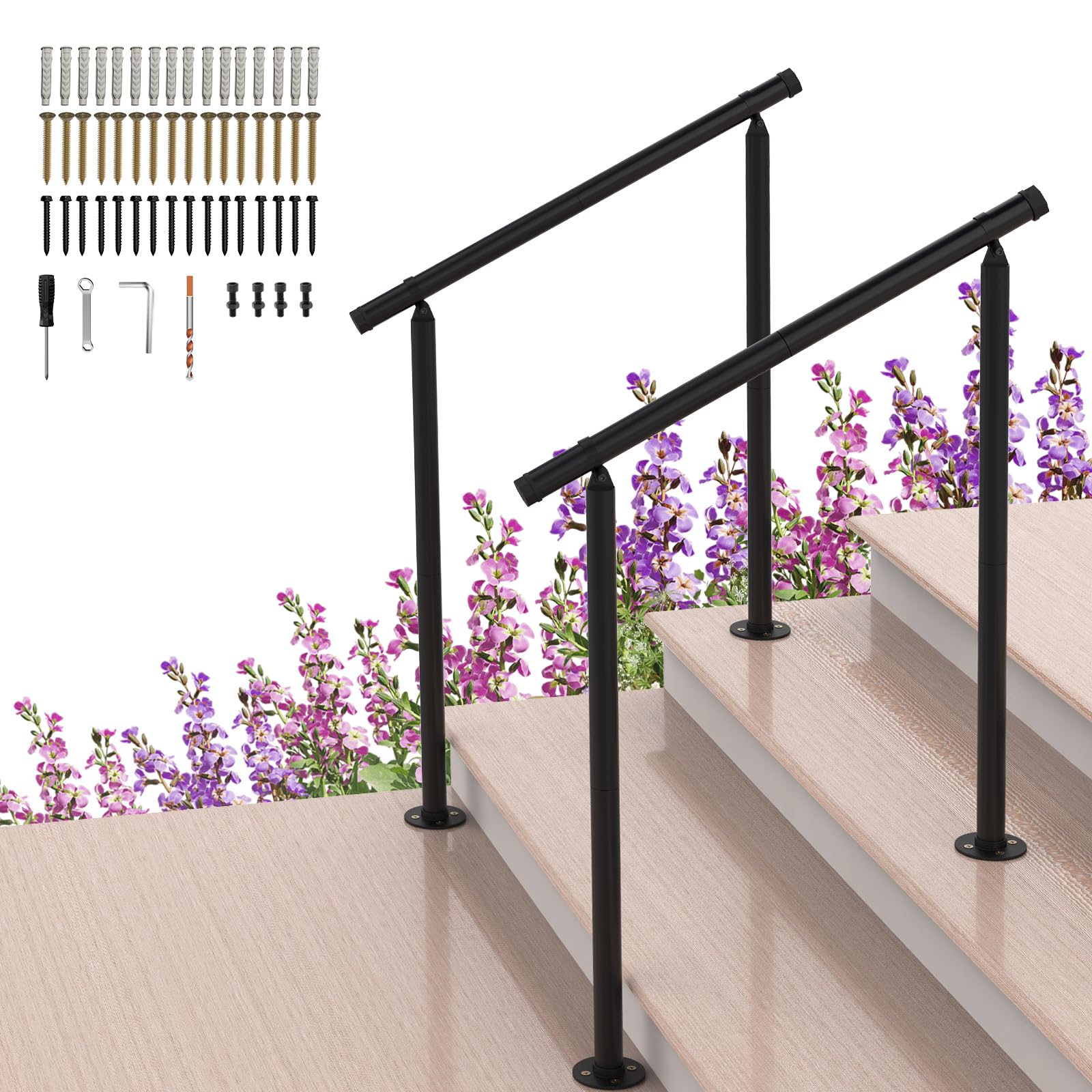 2 Pack Handrails For Outdoor Steps 2 To 3 Steps | Desertcart INDIA