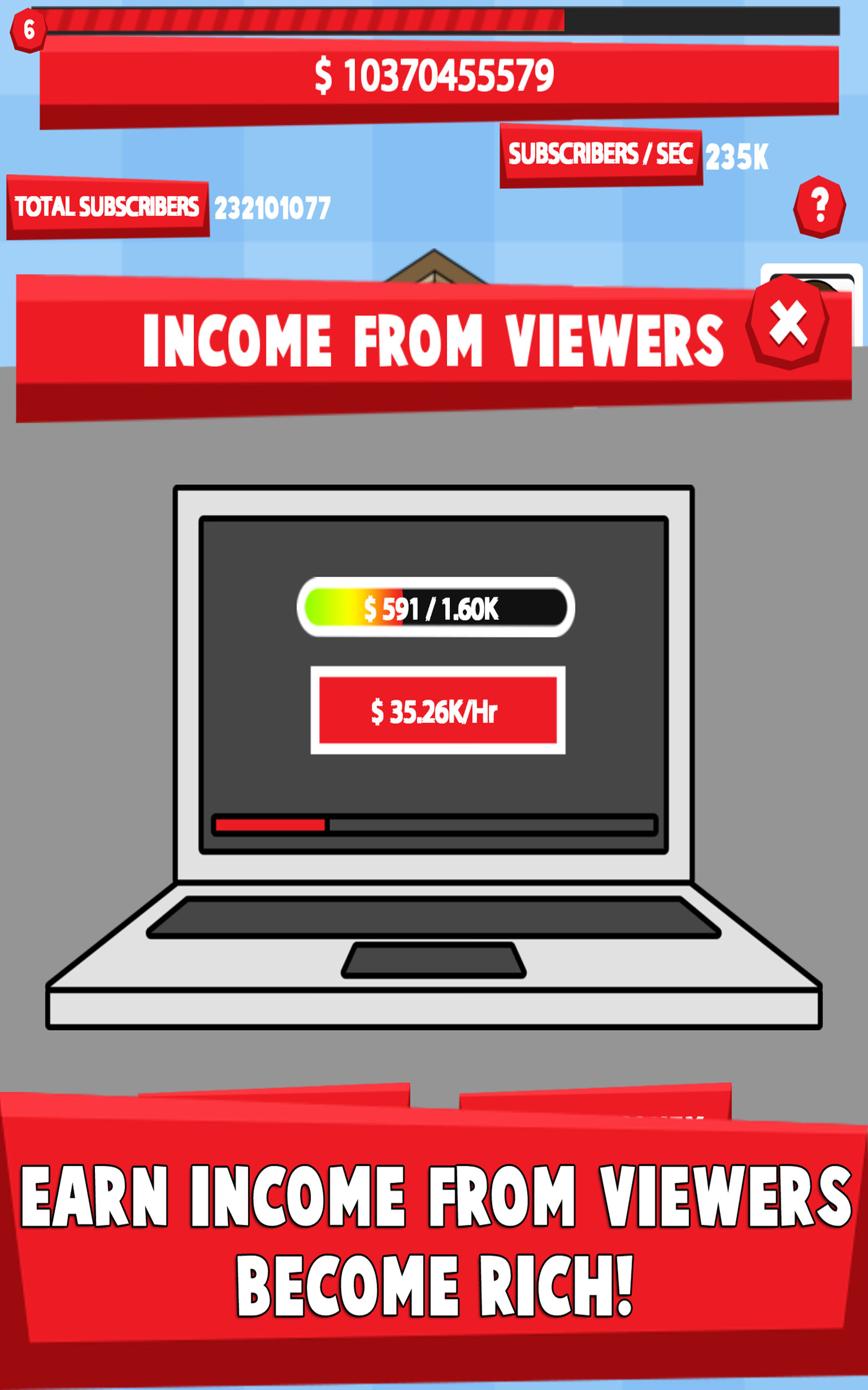 Tube Tycoon Empire - Go Viral From Day Rooms & Tap Into Social Tubers ...