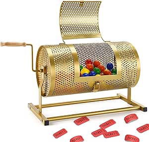 Amazon.com : AugFir Raffle Drum, Heavy Duty Raffle Ticket Spinner Cage ...