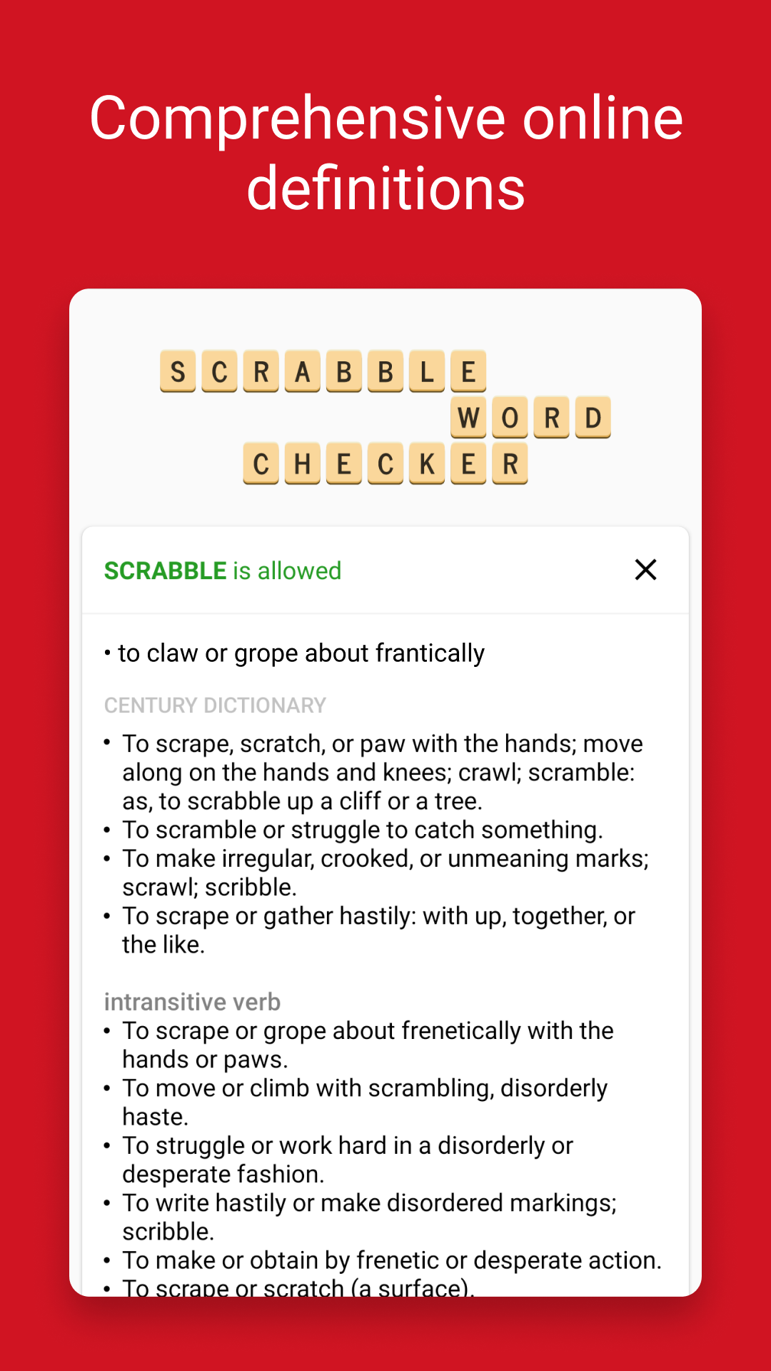 SCRABBLE Word Checker - App on Amazon Appstore