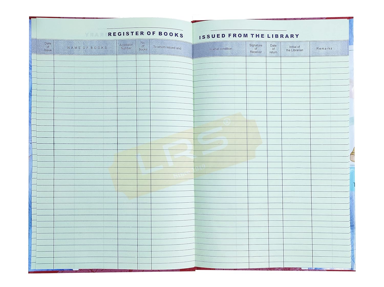 LRS Library Book Issue Register for Schools/Colleges/Libraries - 38 ...