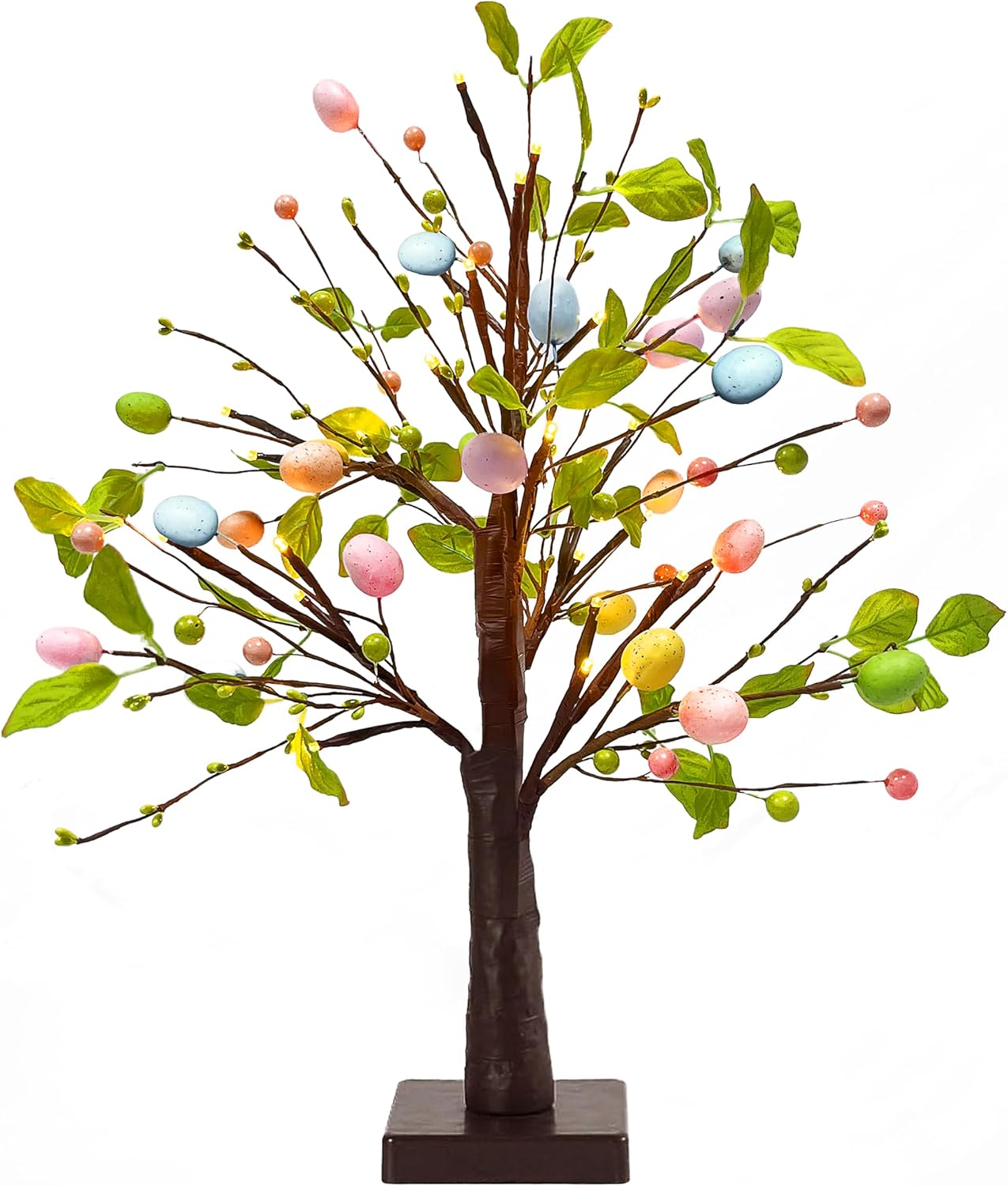 Amazon.com: Pre-lit Easter Egg Tree,Light Up Easter Decorations,22 Inch ...