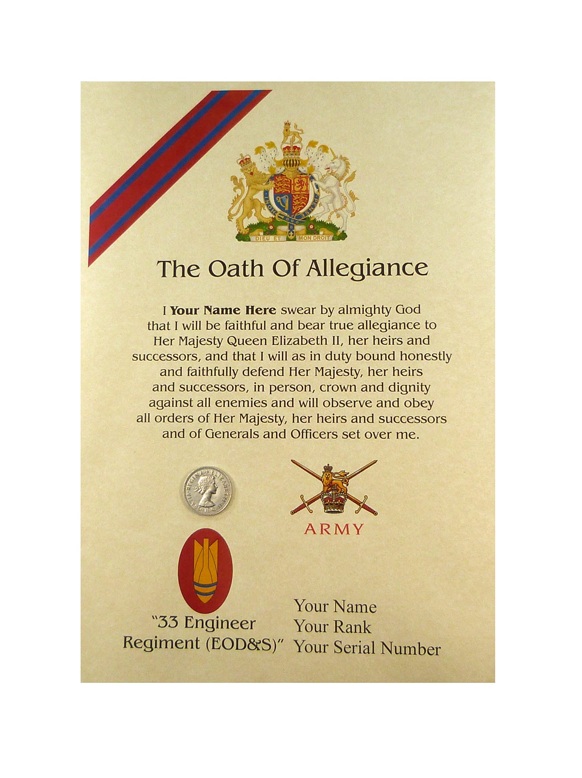 Buy The Quartermaster Online 33 EOD Explosive Ornce Disposal Oath Of ...