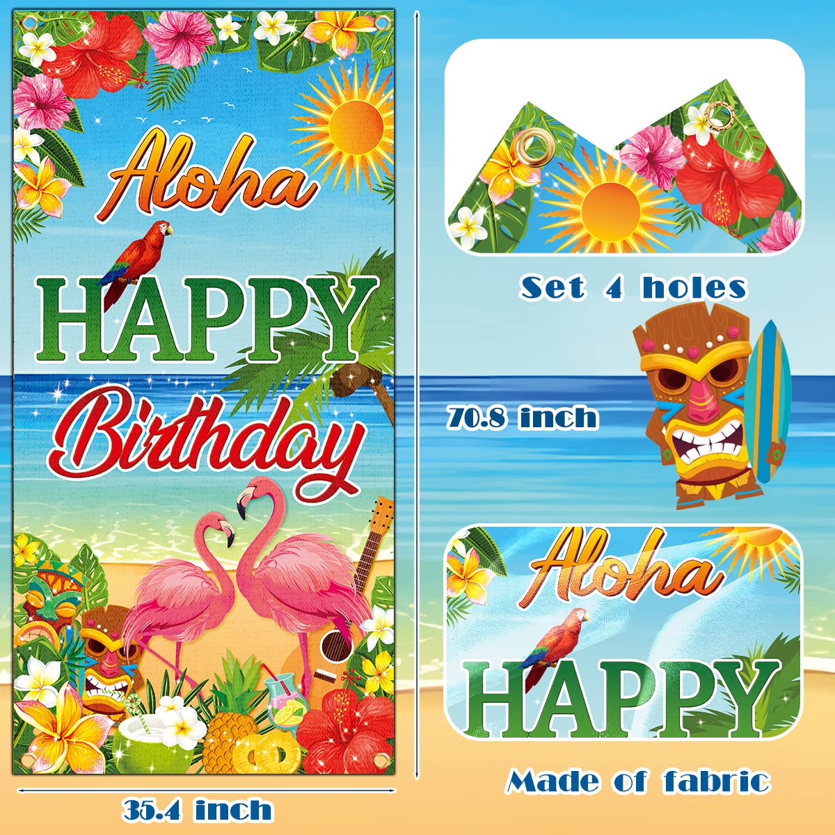 Hawaiian Birthday Printable Banner