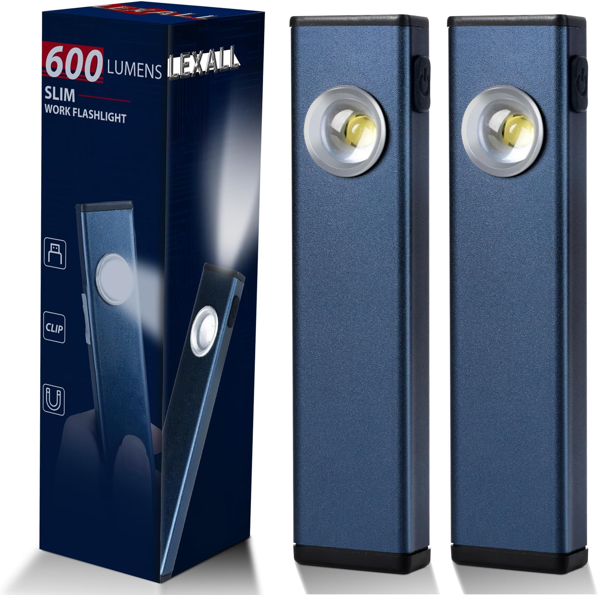 HOTLIGH Slim Magnetic Work Light - 1000 Lumens LED Work Light ...