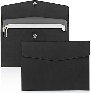 Loiisgy Document File Folder, PU Leather A4 File Folder, File Jacket ...