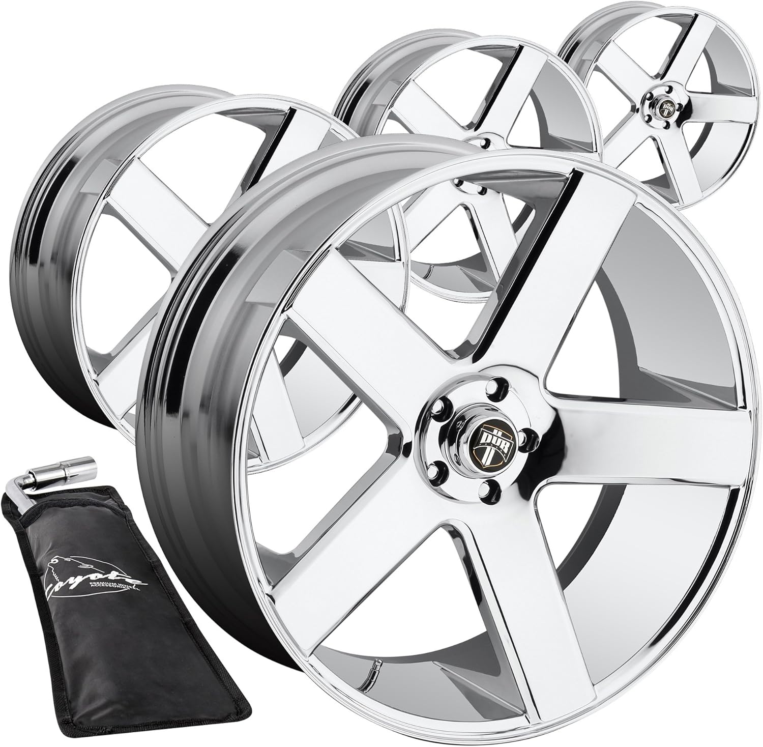 Amazon.com: Dub Baller Wheels (Set of 4) - Chrome (26" x 10", 20 Offset ...
