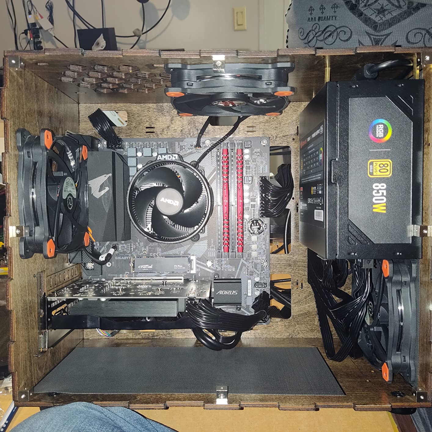 $12/mo - Finance CYBERWOOD PC Case for Mirco ATX, Mid Tower Computer ...