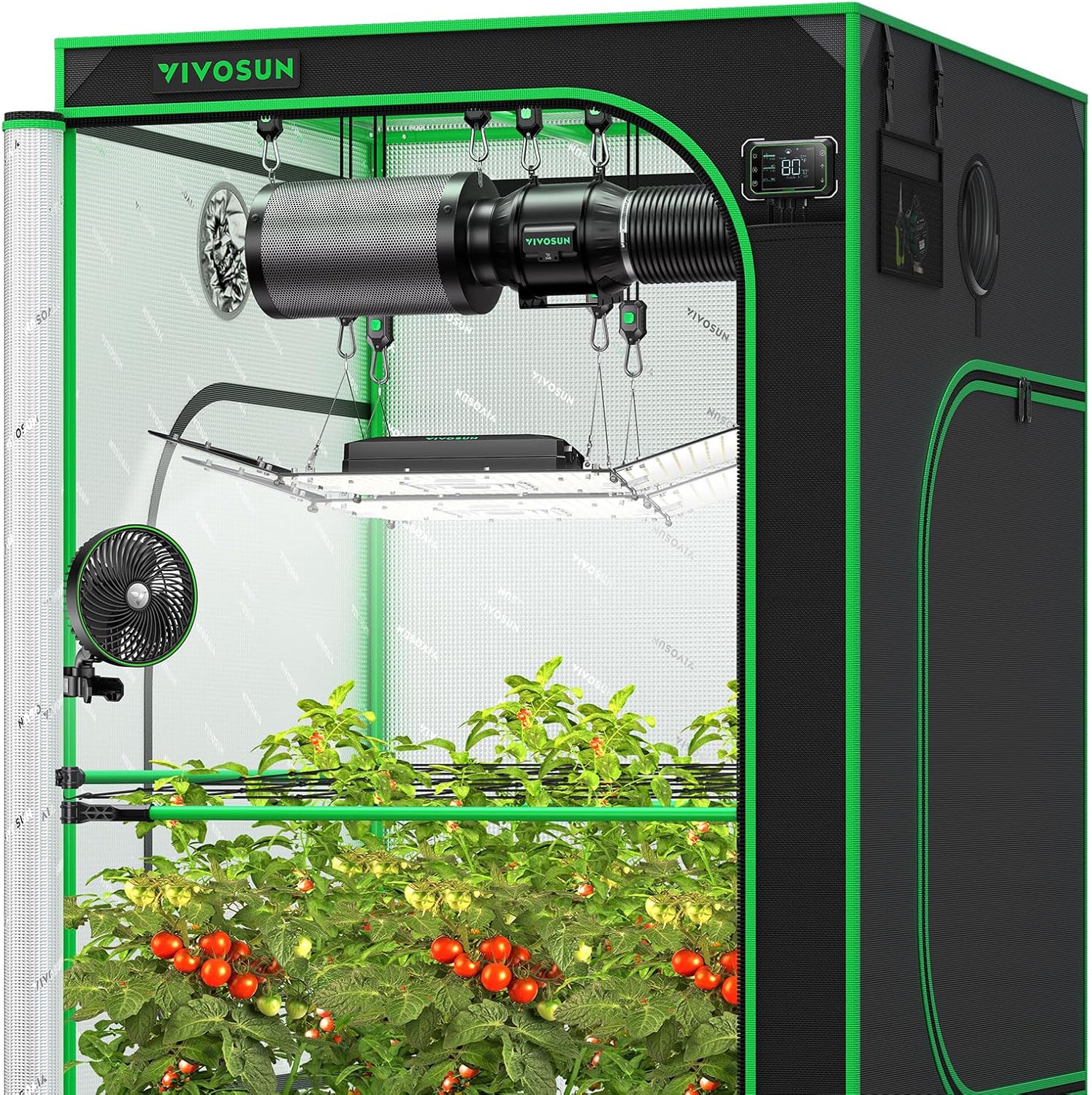 VIVOSUN GIY Plus Smart Grow Tent Kit, 4x4ft 4-Plant System, WiFi ...