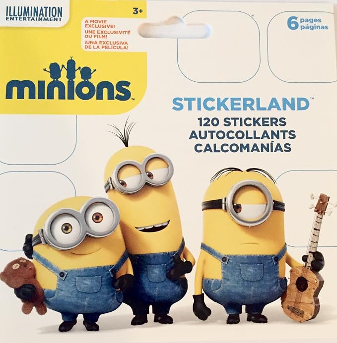 Amazon.com: Minions Movie Mini STICKERLAND Pad - 6 Page : Toys & Games