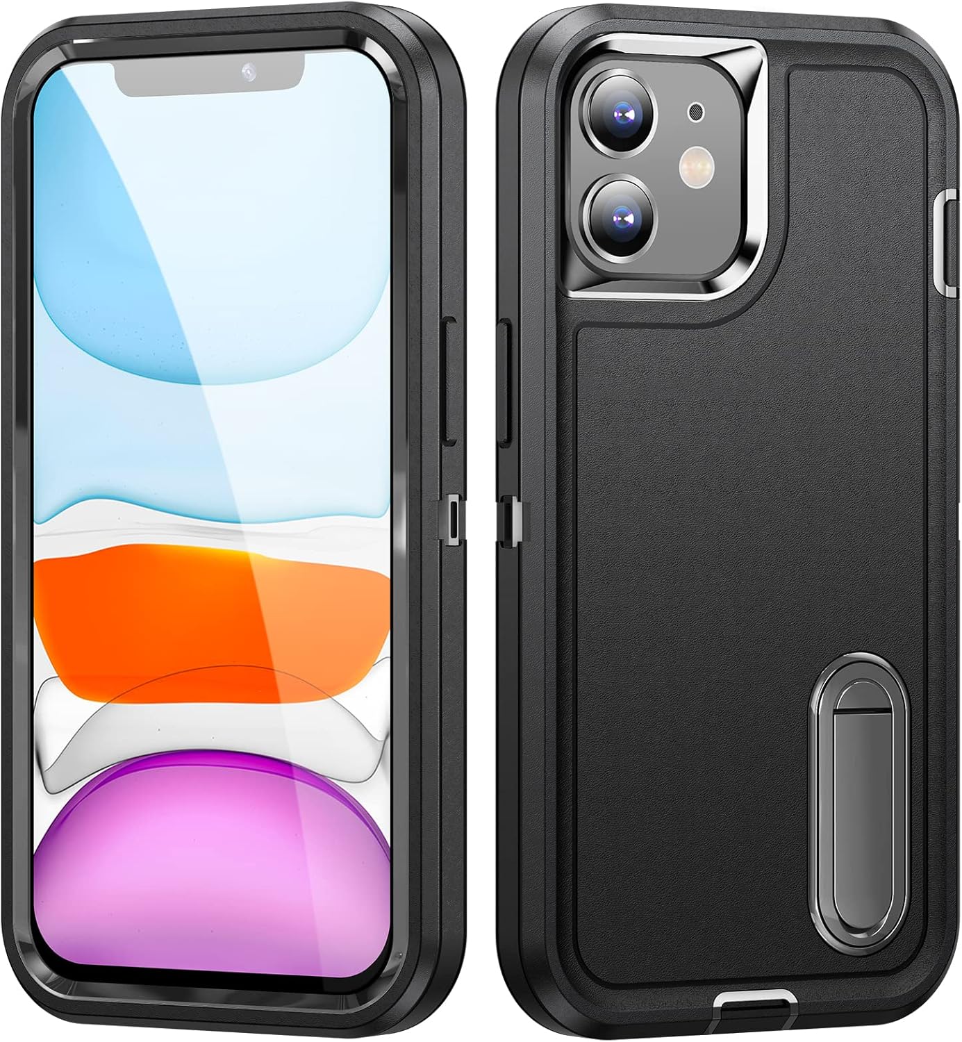 Shockproof Case for iPhone 11 Case with Kickstand,Military Grade Drop ...