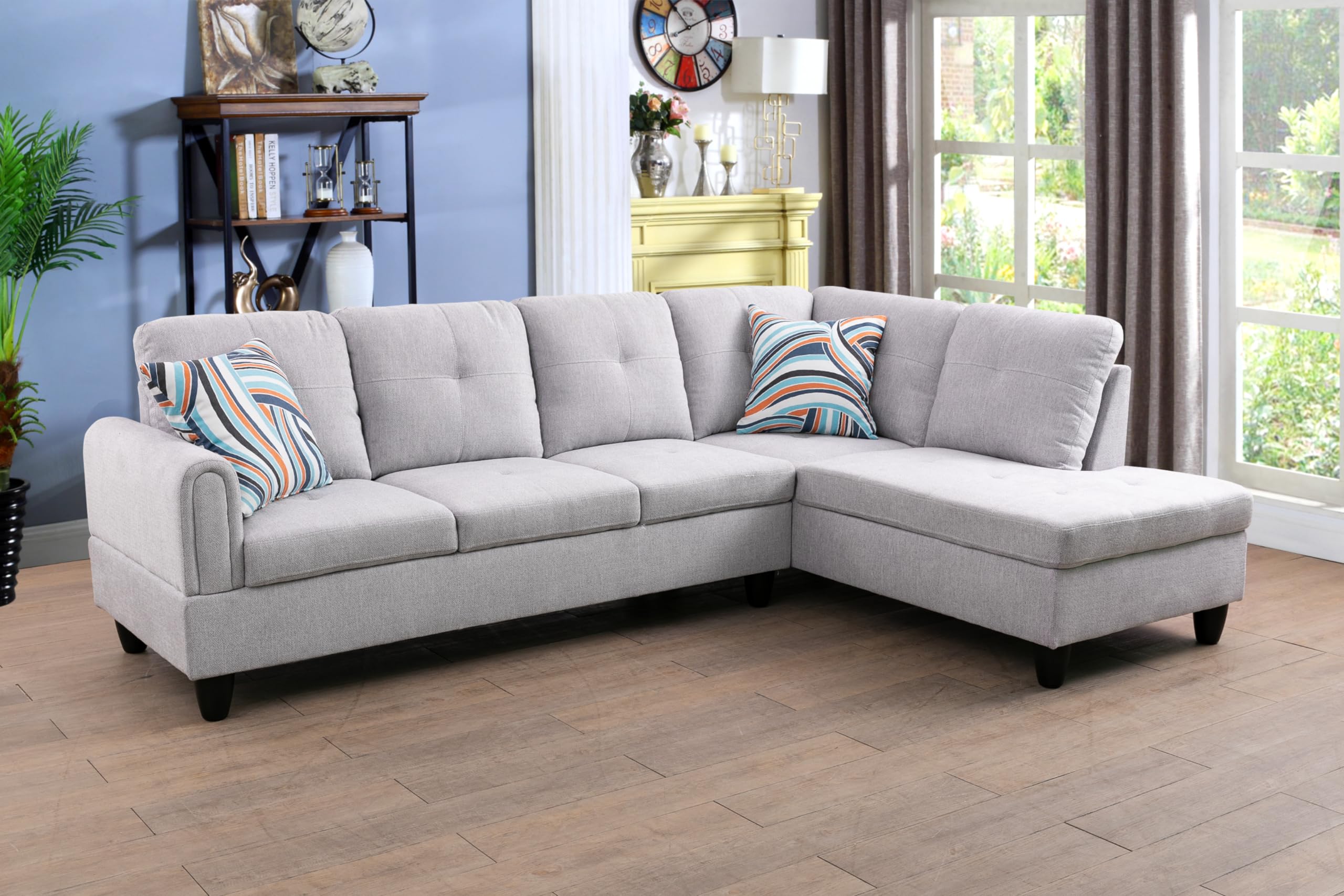 Amazon.com: FUOROLA Manten L Shape Sectional Sofa for Living Room ...