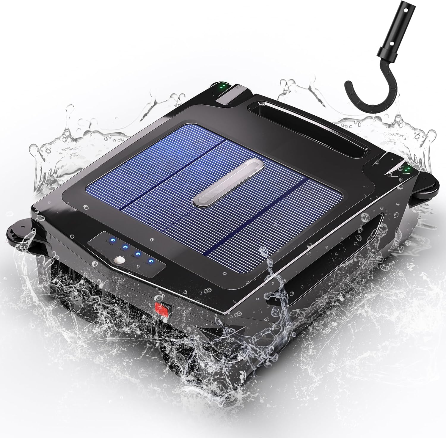 Cordless Robotic Pool Cleaner Solar Powered Surface Philippines | Ubuy