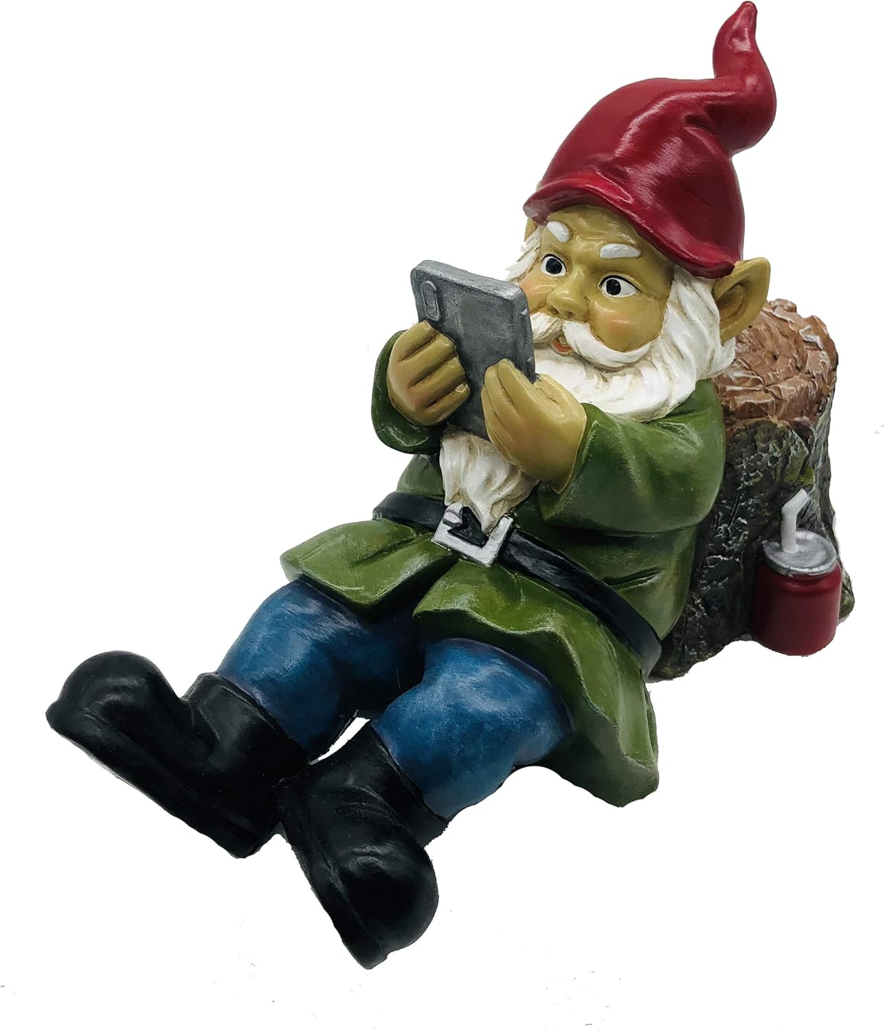 Amazon.com: FICITI Garden gnome Reading Phone, Outdoor Garden Gnomes ...