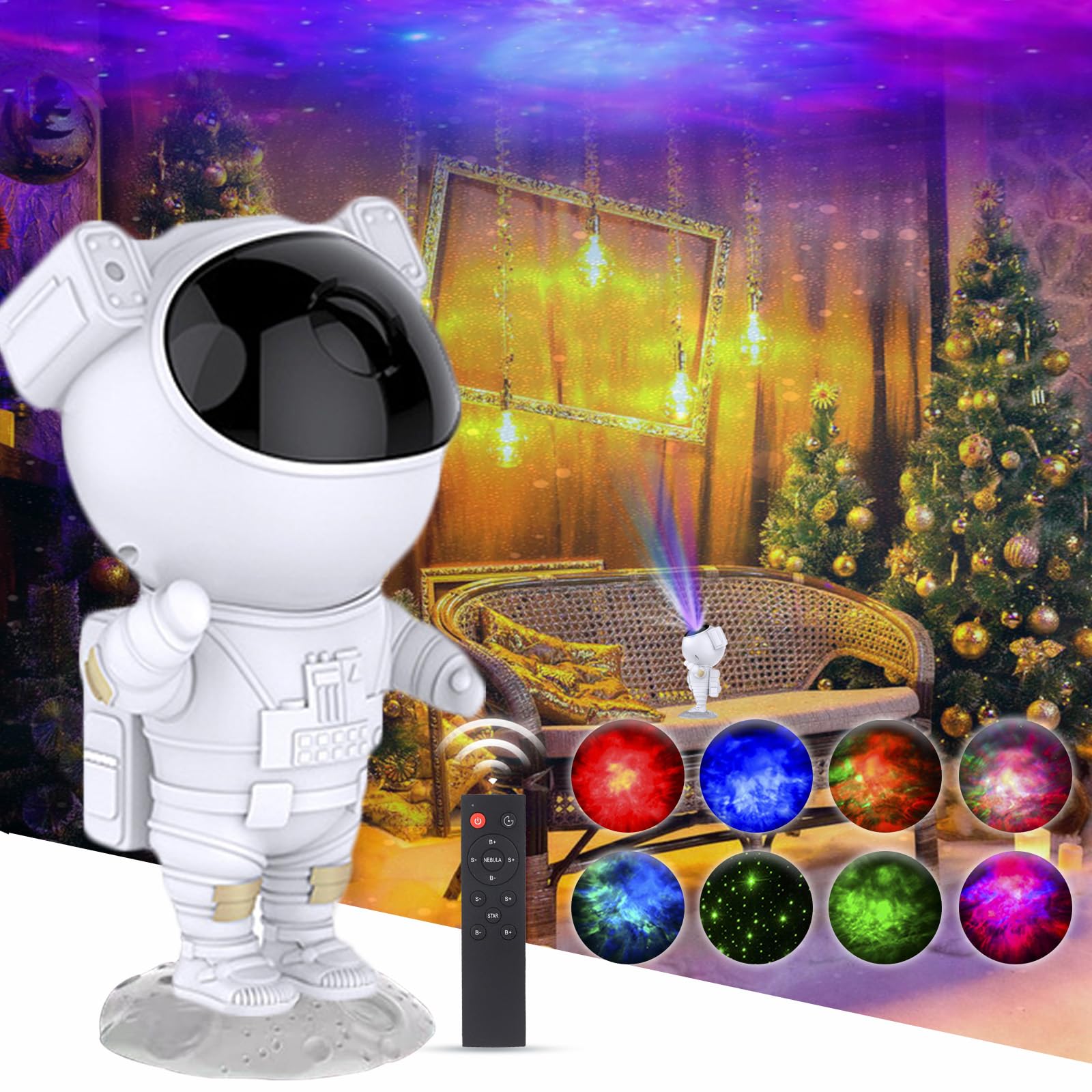 Amazon.com: Astronaut Galaxy Projector, 3D Astronaut Projector Galaxy ...