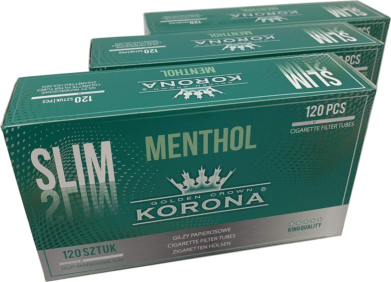 Korona Empty Cigarette Tubes (360 Slim Menthol Tubes) : Amazon.co.uk ...