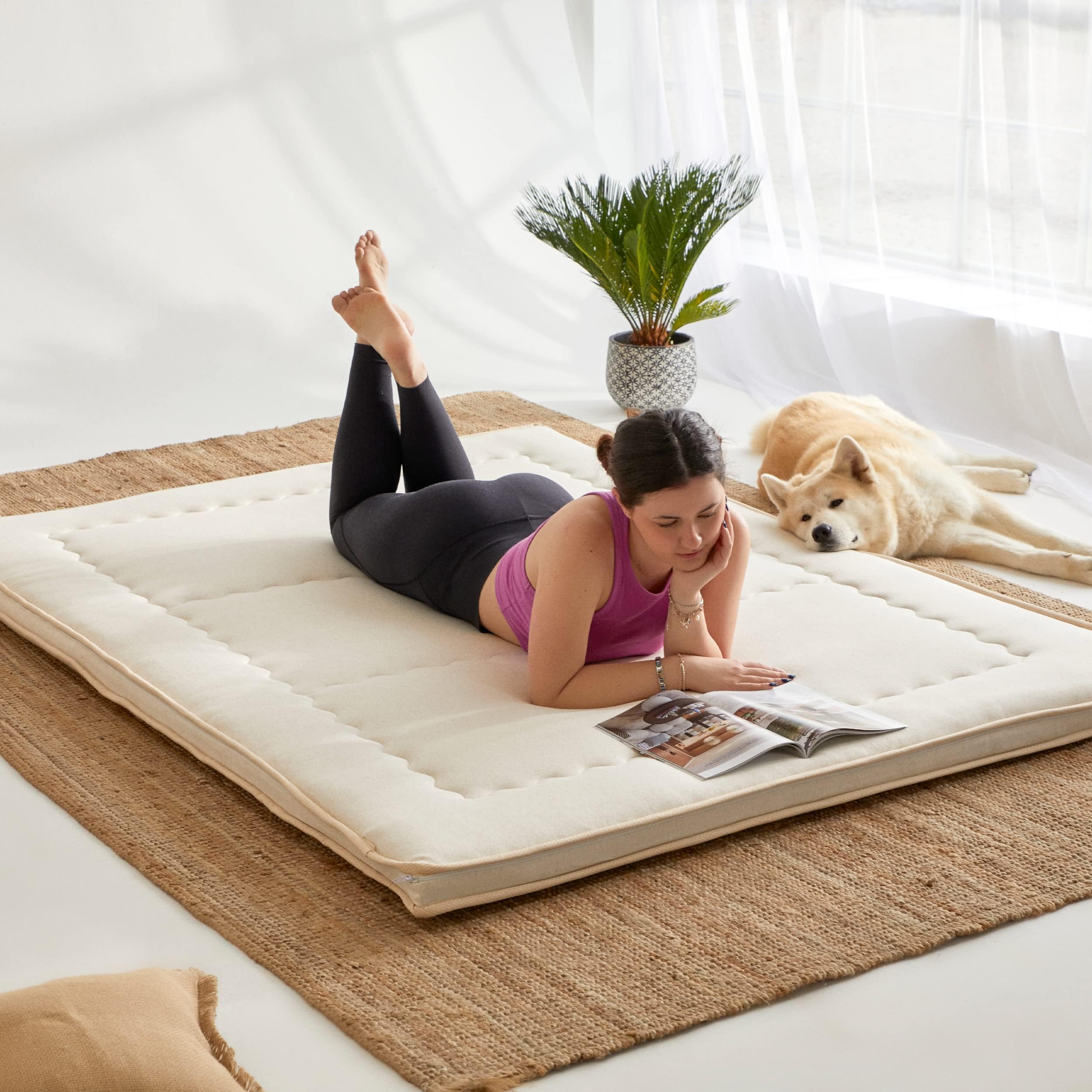 Amazon.com: All Natural Cotton Twin Extra Long Size Futon : Home & Kitchen