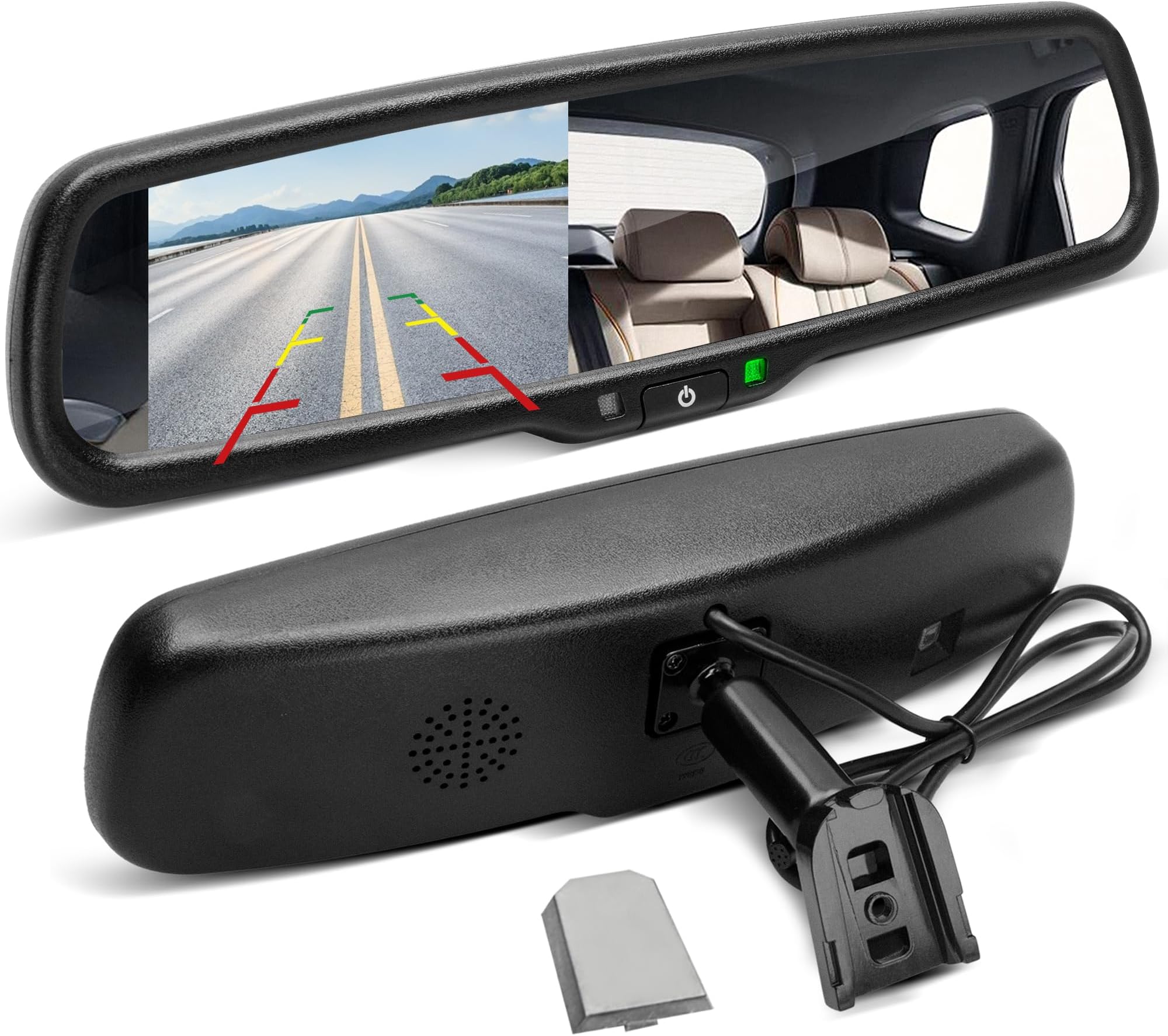 Amazon.com: 4.3inch Rear View Mirror Monitor, Car Rearview Mirror,480 * ...