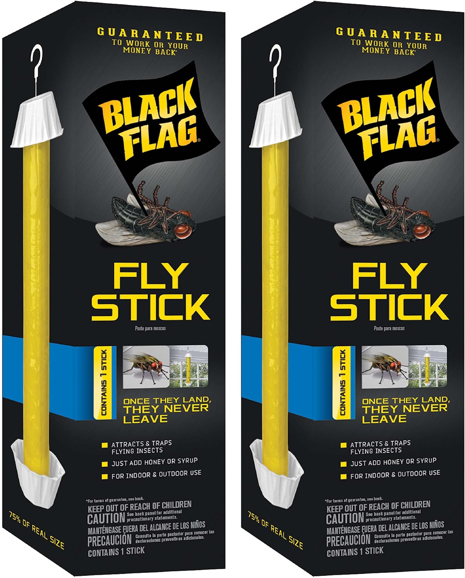 Amazon.com : Black Flag Fly Stick, 2 Count : Patio, Lawn & Garden
