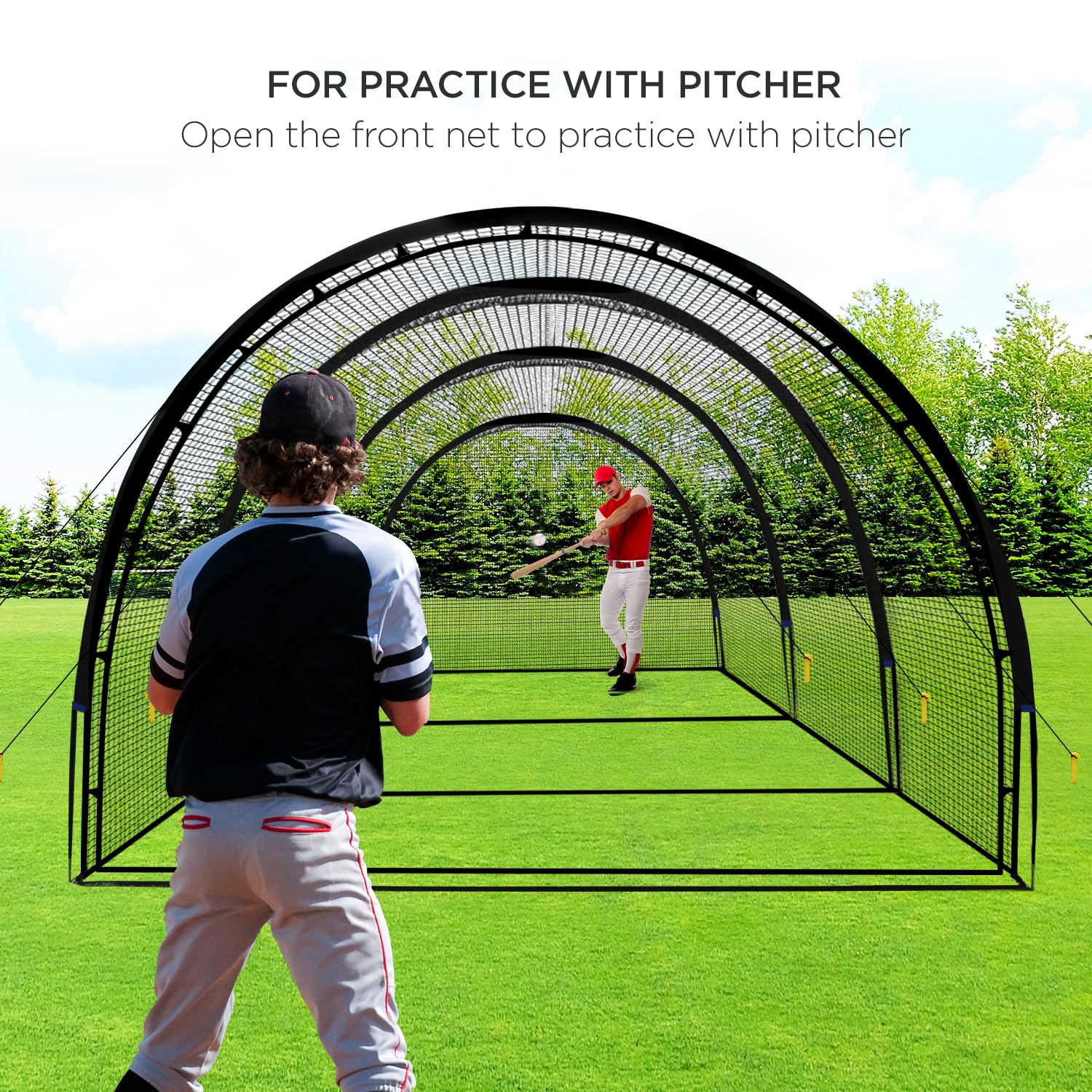 Snapklik.com : ZivPlay Baseball Batting Cage Net Batting Cages For ...