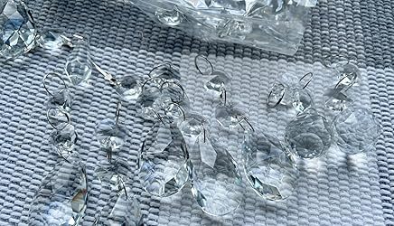 Amazon.com: Elesunory 44 Pack Chandelier Crystals Replacement, 20 mm ...