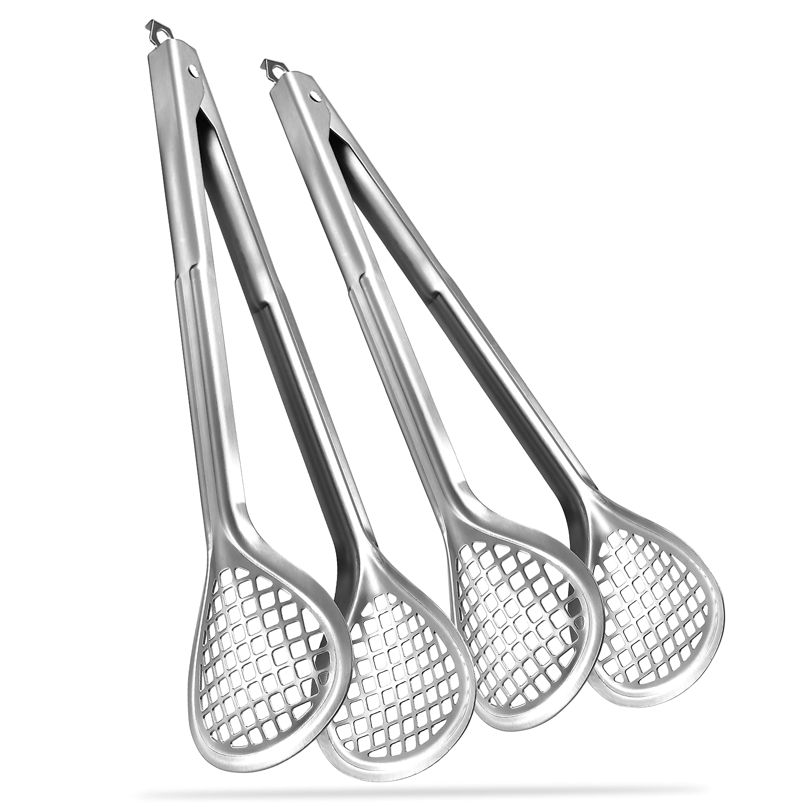 Amazon.com : COCOBOSS 2 Pack BBQ Tongs Multi-Purpose Kitchen Food Tongs ...