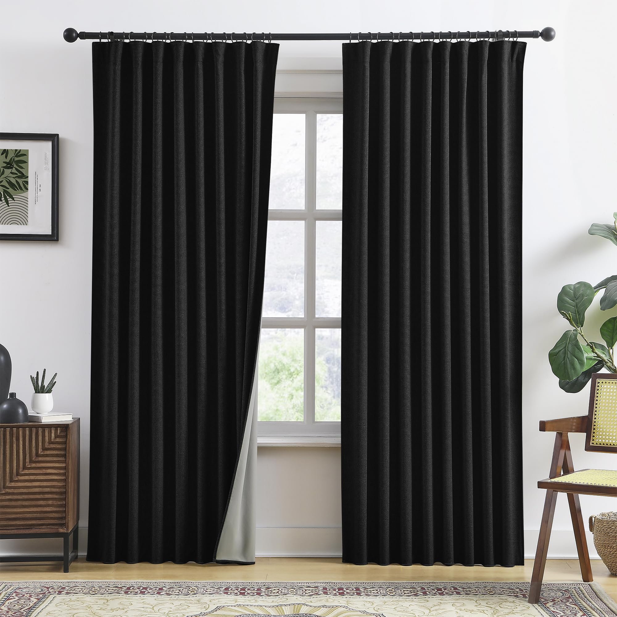 Amazon.com: RAIN CITY Extra Wide Blackout Curtains 70 x 84 Inch Long ...