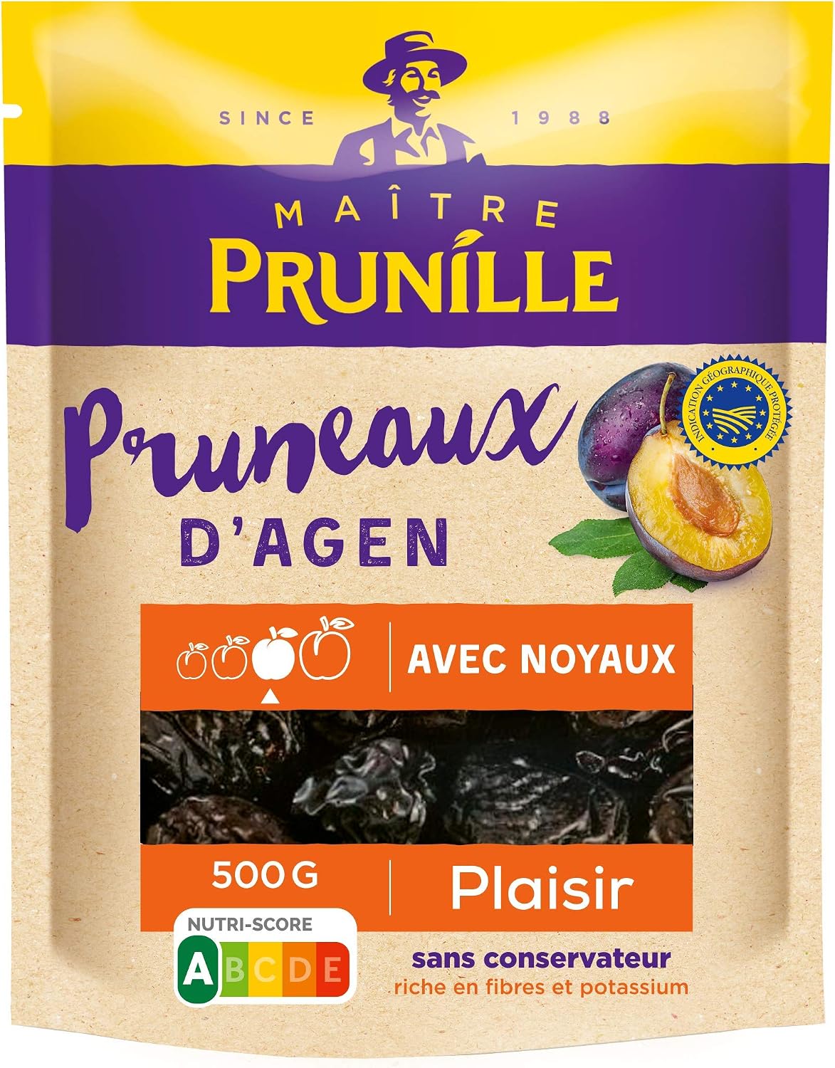 MAÎTRE PRUNILLE - Pruneaux d’Agen Avec Noyaux - Fruits Secs Plaisir ...