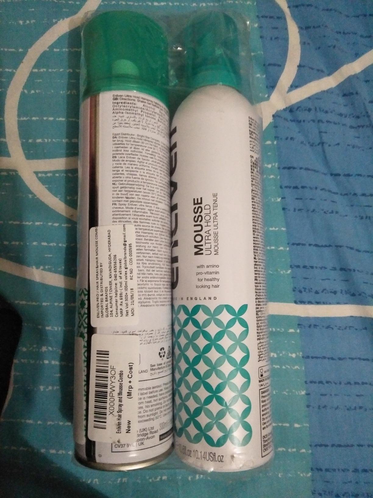 Buy Enliven Hair Spray and Mousse Combo Online at Low Prices in India ...